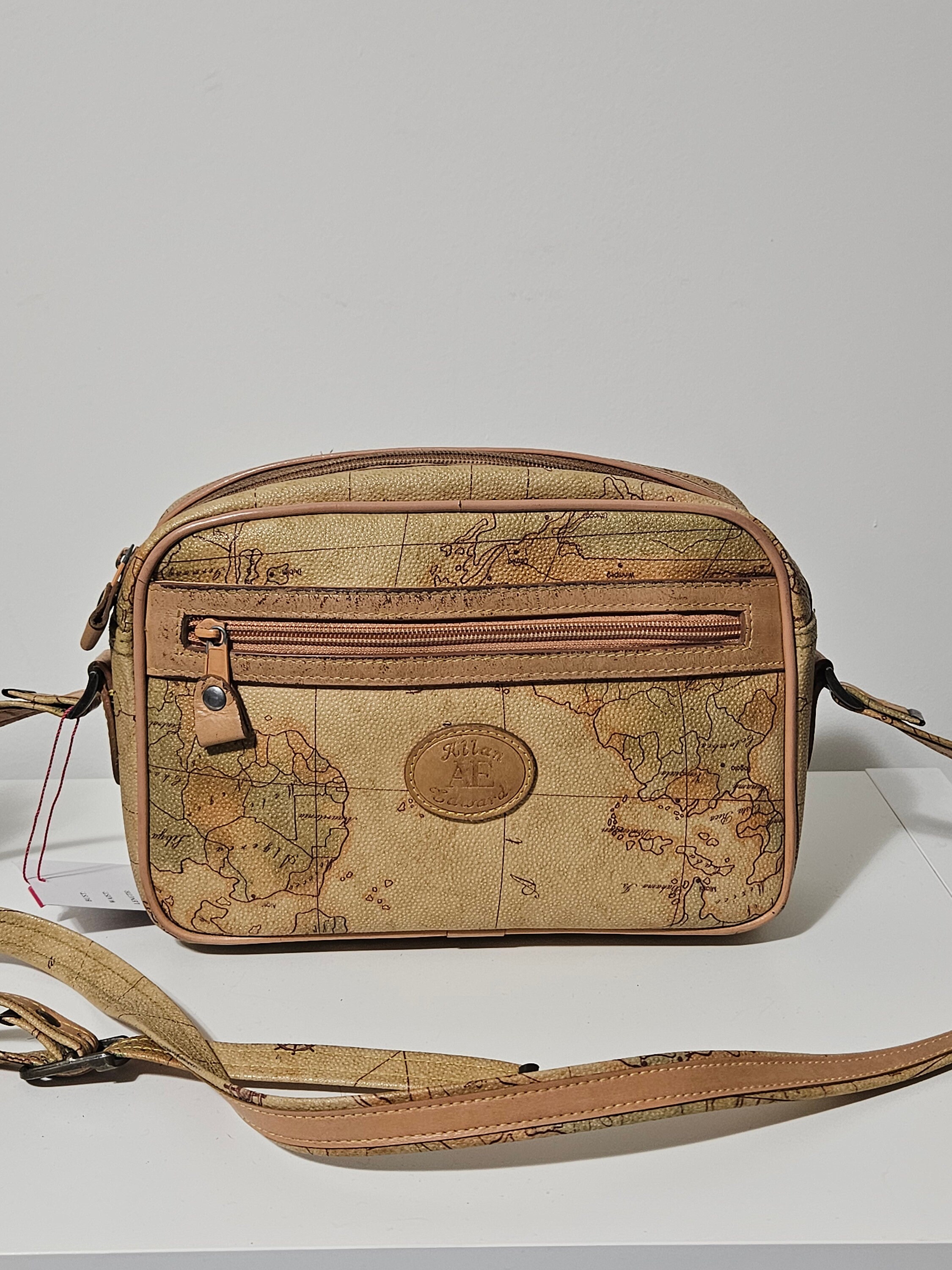 Vintage Allan Edward World Map Shoulder Bag - Etsy