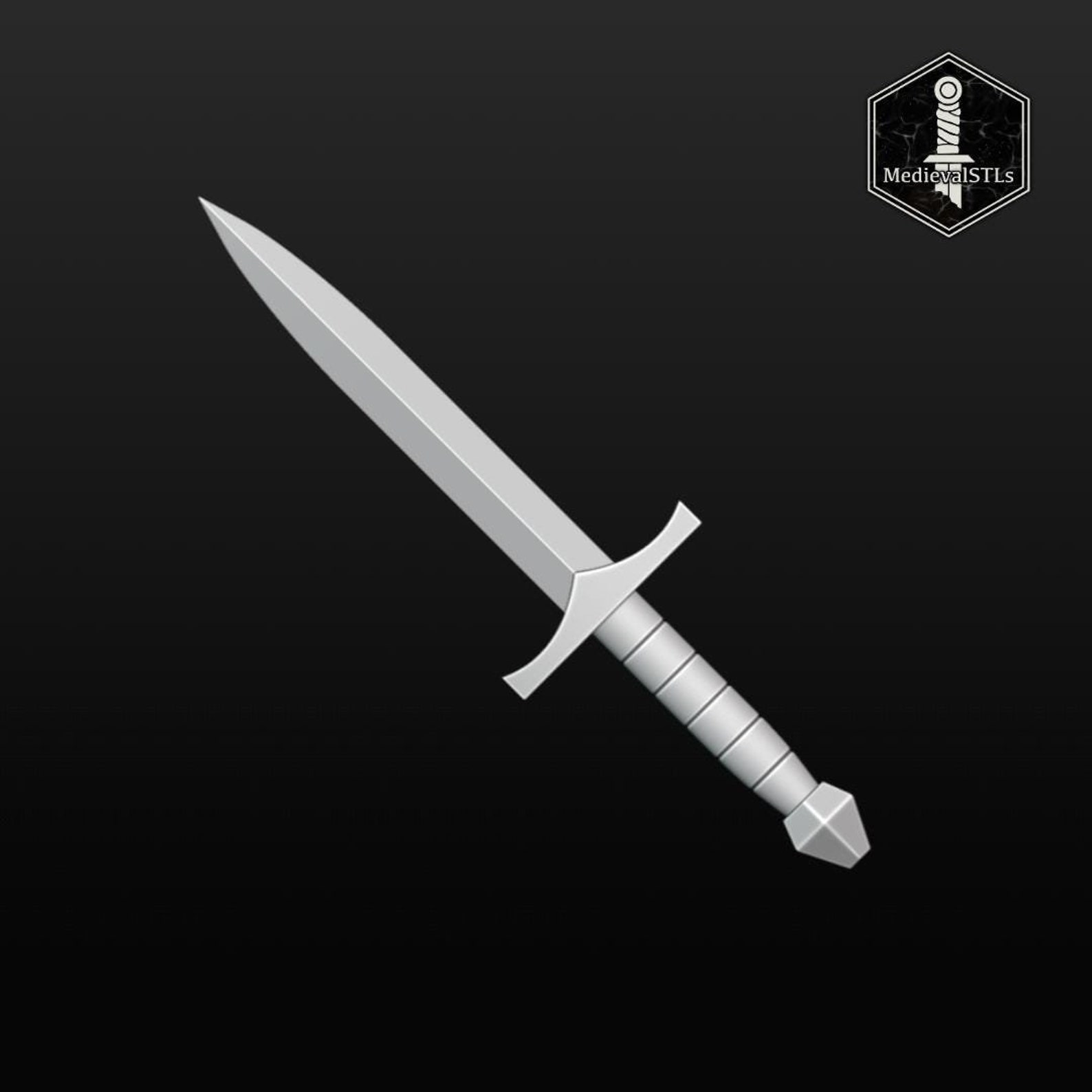 Knightly Dagger 3D Print File - Etsy