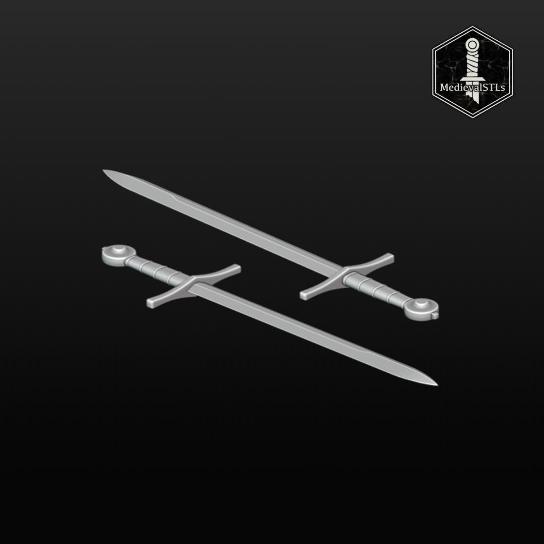 Knightly Sword 3D Print File - Etsy