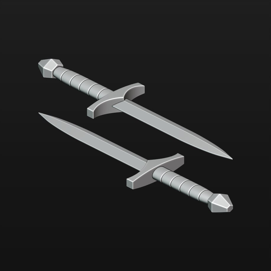 Knightly Dagger 3D Print File - Etsy