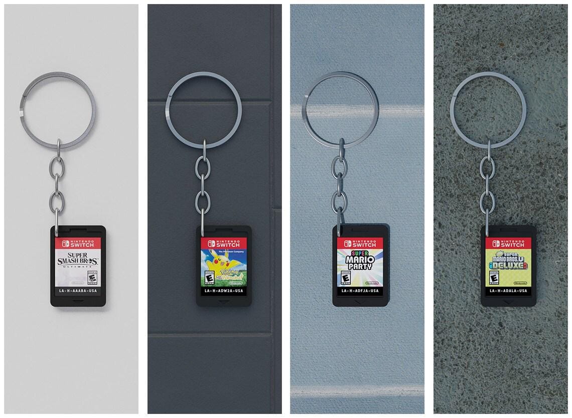 3D Printed Nintendo Switch Cartridge Replica Keychains - Game Keychain ...