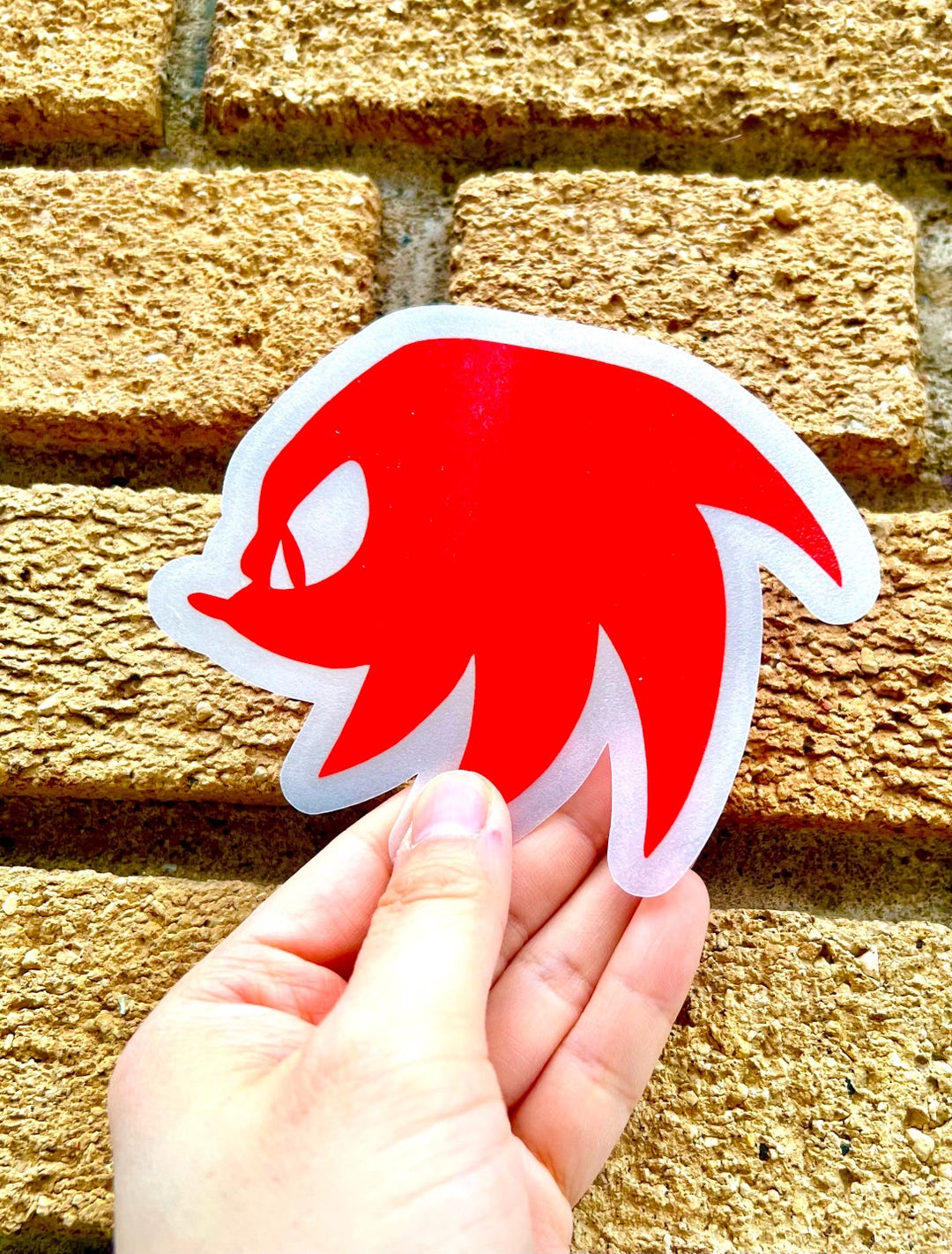 Knuckles & Sonic From Sonic the Hedgehog Mi Amigos Silhouette Vinyl ...