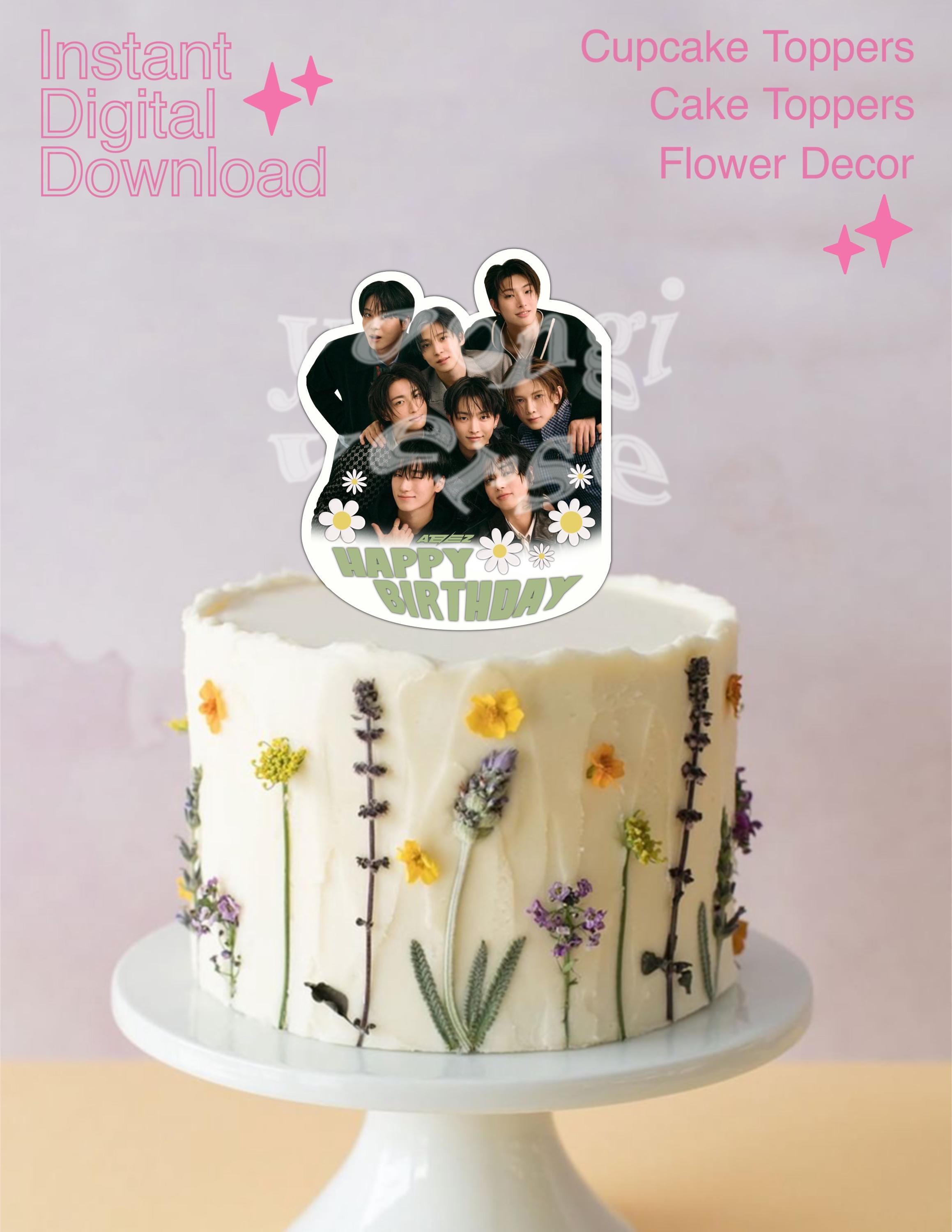 Ateez Dazed Cake Toppers, Ateez Cupcake Toppers, Ateez Stickers, Ateez ...