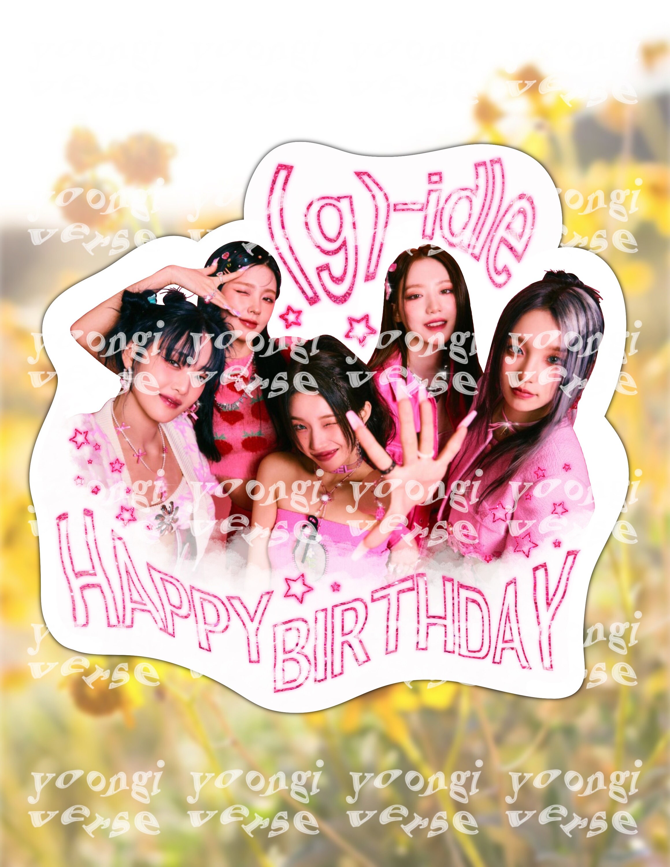 CUSTOM IVE GIDLE Birthday Cake Toppers - Etsy