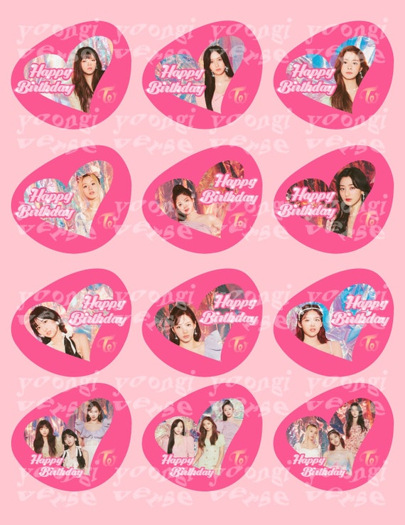 Twice Taste of Love Cake Toppers Twice Cupcake Toppers Twice - Etsy