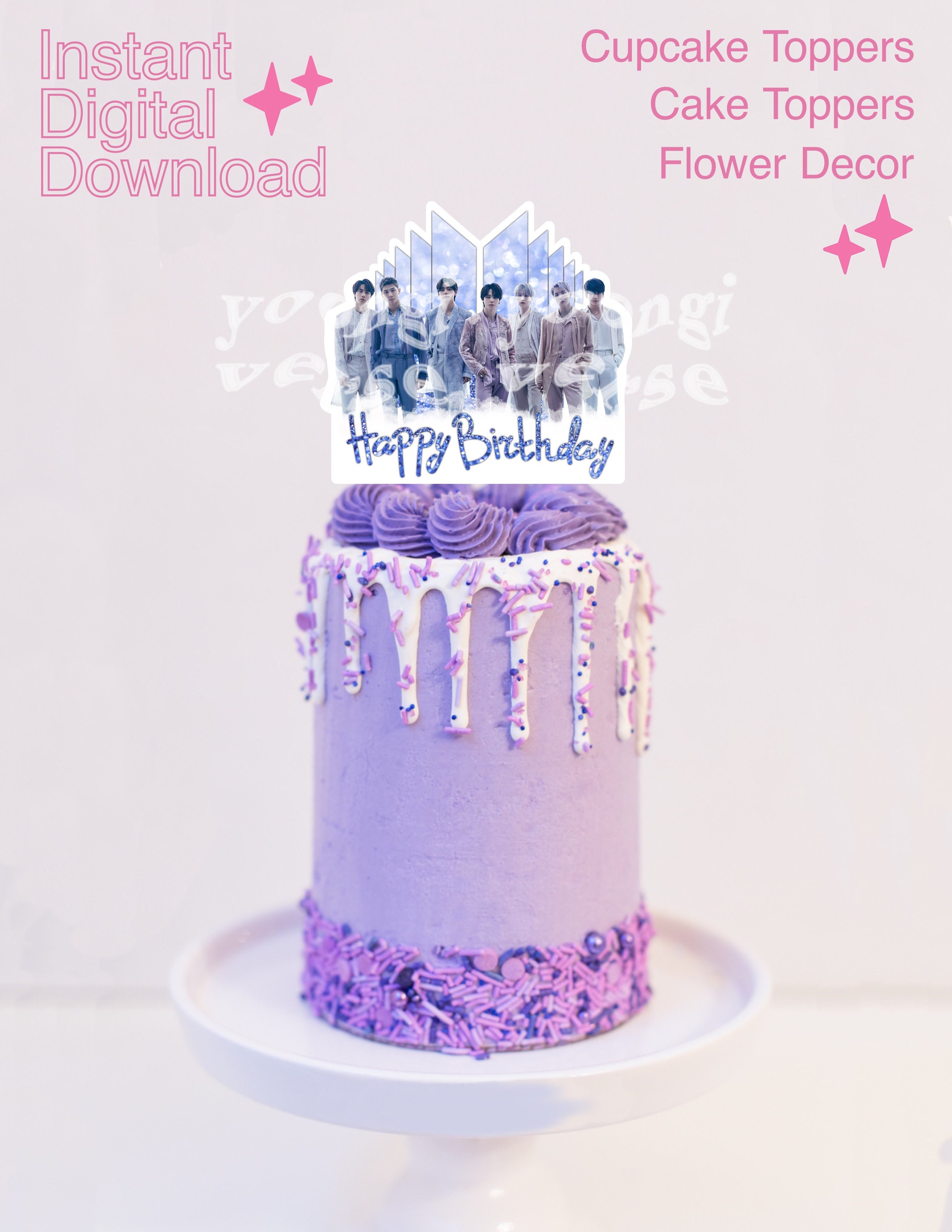 BTS Proof Album Cake Toppers, Bts Cupcake Toppers, Bts Stickers, Bts ...