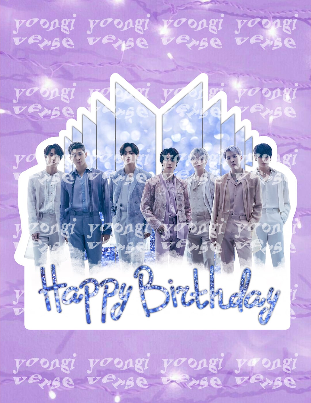 BTS Proof Album Cake Toppers, Bts Cupcake Toppers, Bts Stickers, Bts ...