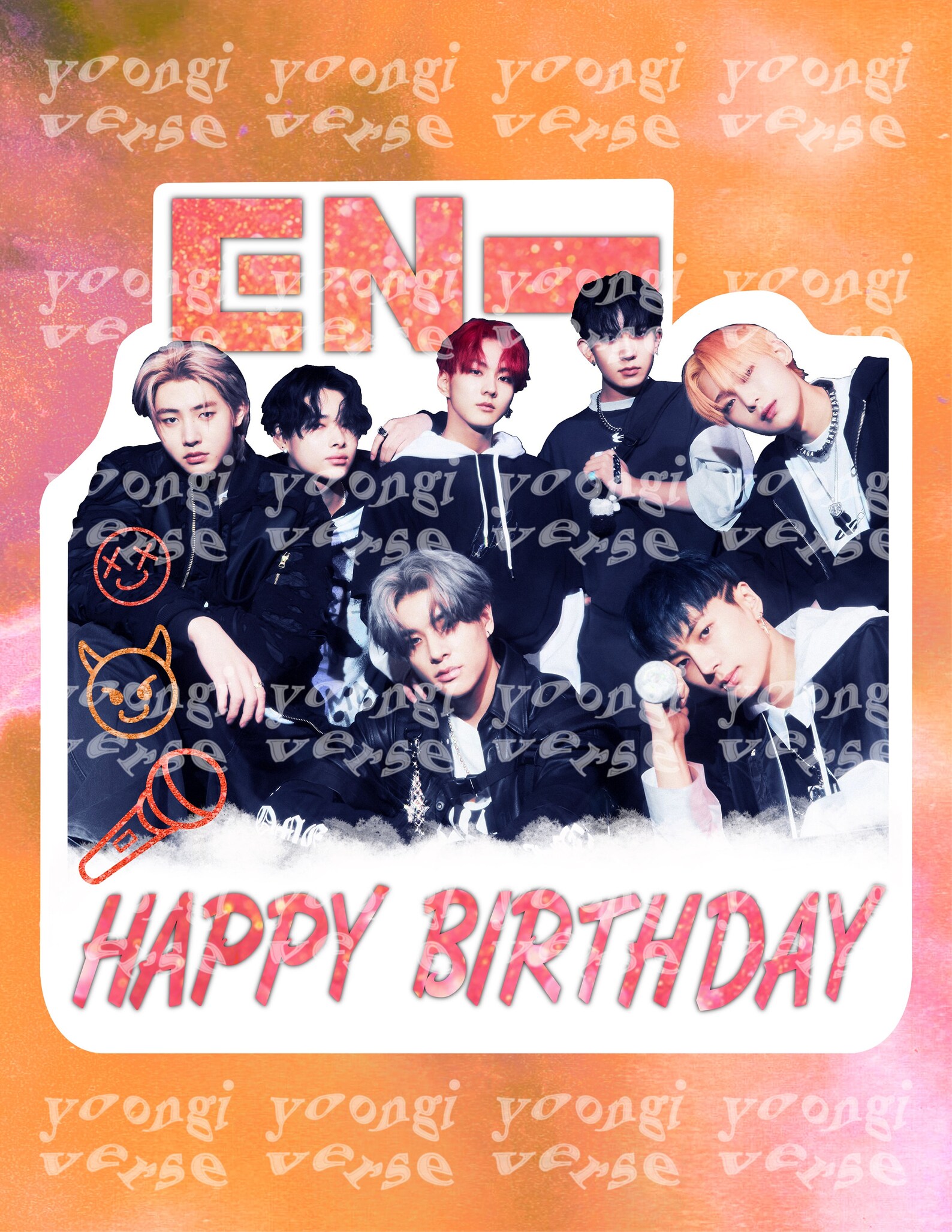 Enhypen Manifesto: Day 1 Album Cake Toppers EN Cupcake - Etsy