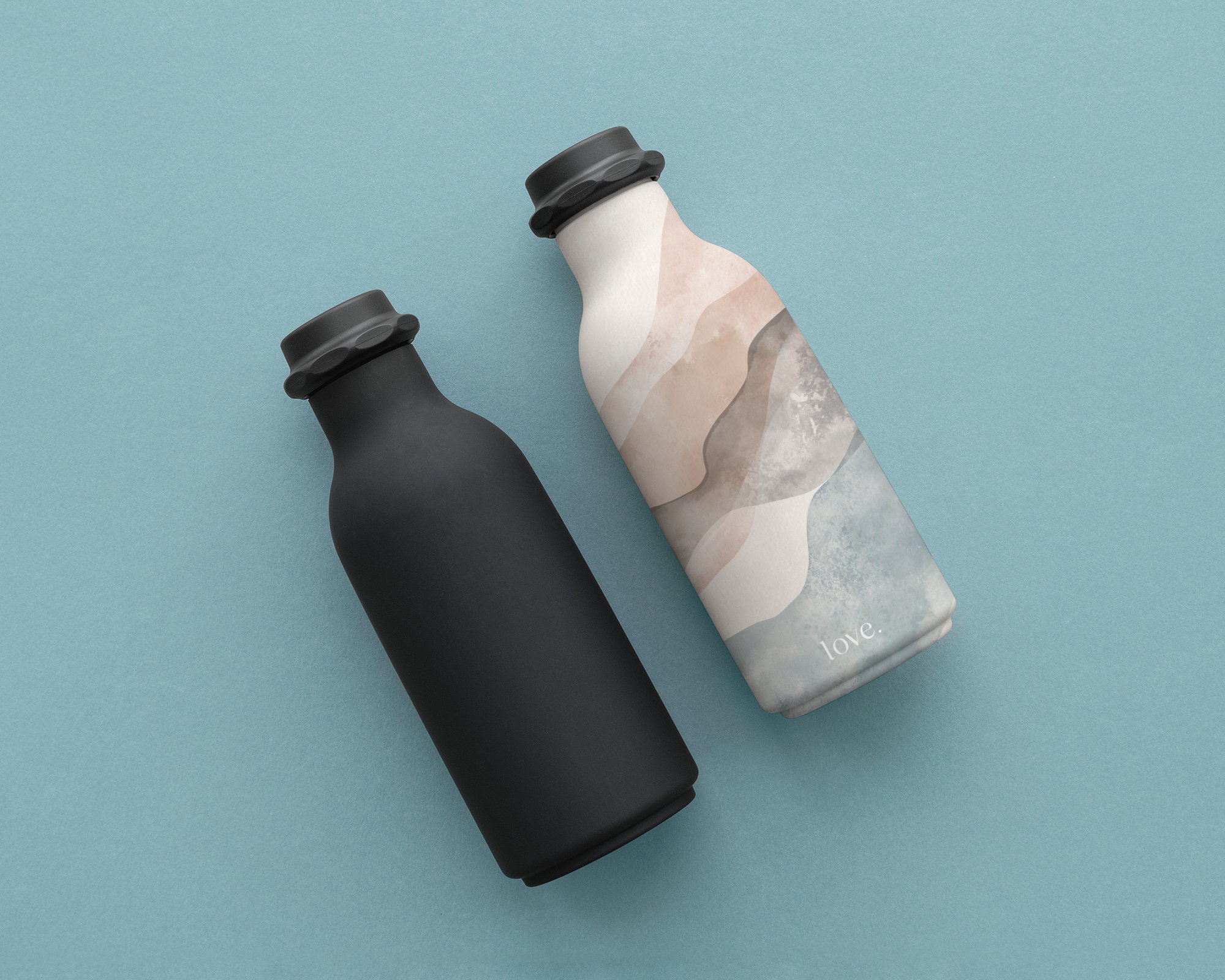 Neutral Color Watercolor Background, Watercolor Waves Clipart Digital ...