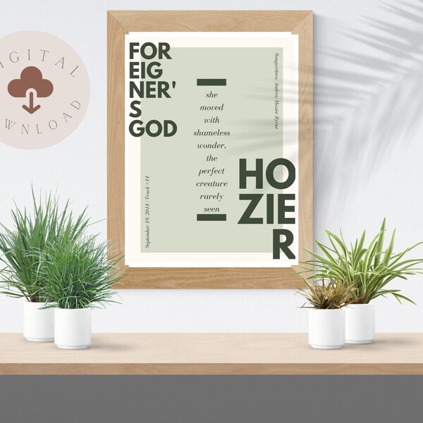 Hozier - Etsy