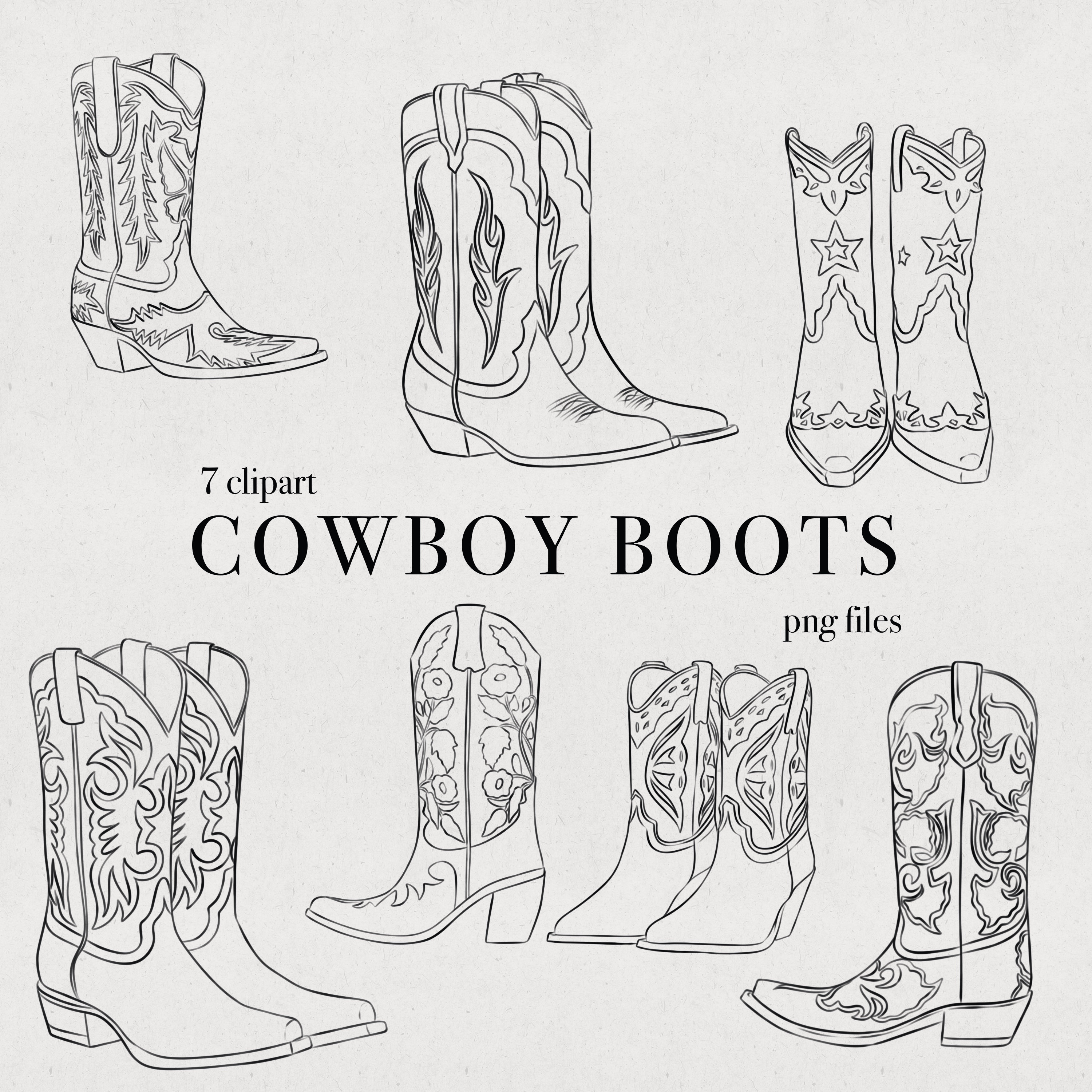 Cowboy Boots Sketch