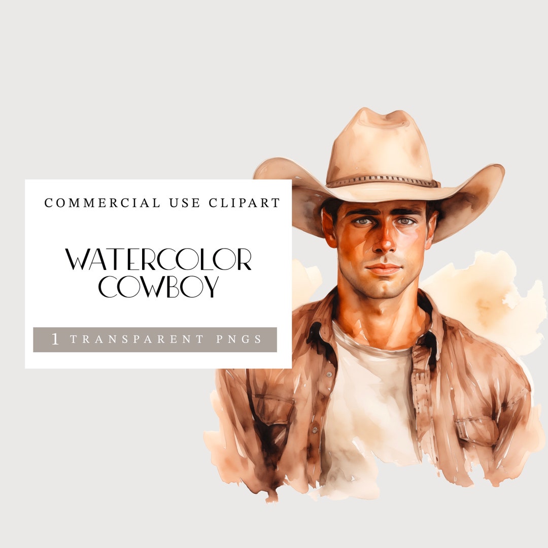 Watercolor Cowboy Png, Cowboy Clipart, Transparent PNG, Png Clipart ...