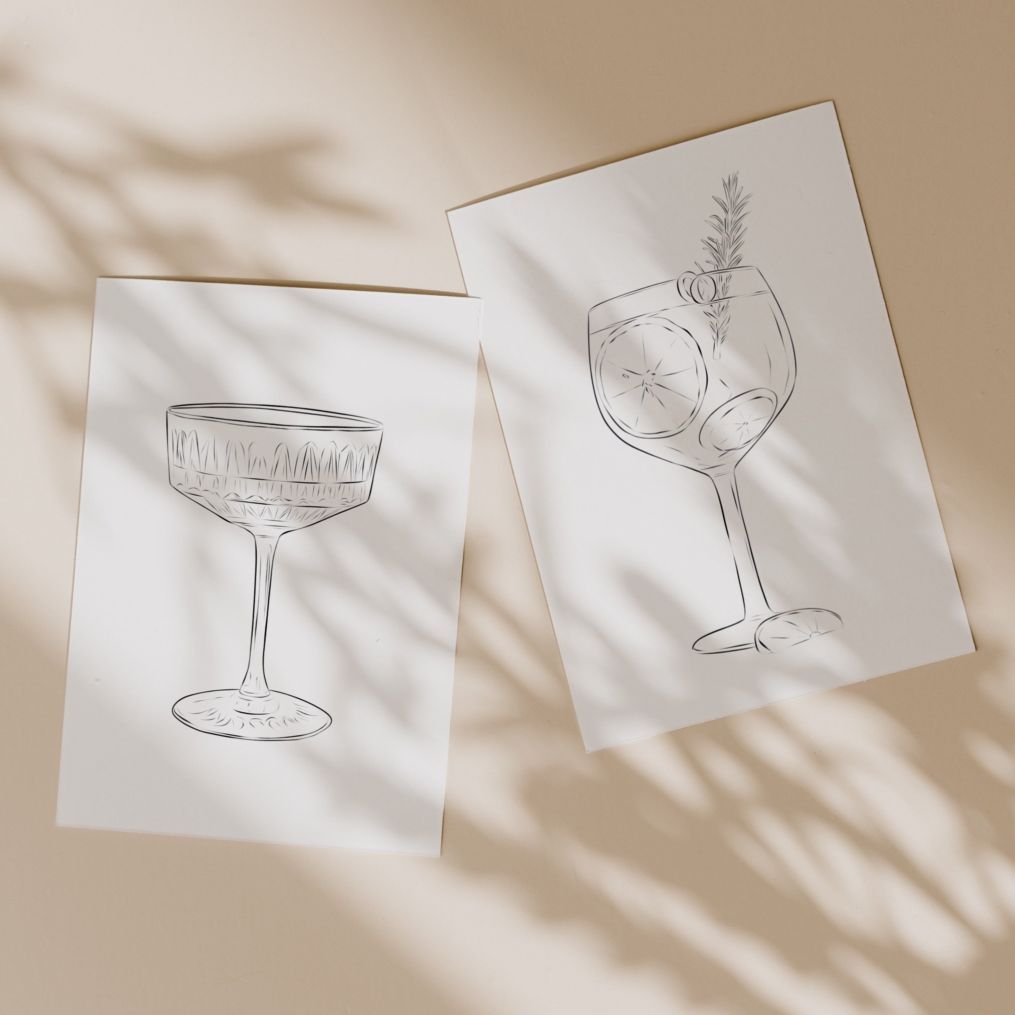 Cocktail Line Art Clipart | Signature Drink PNG Images (commercial ...