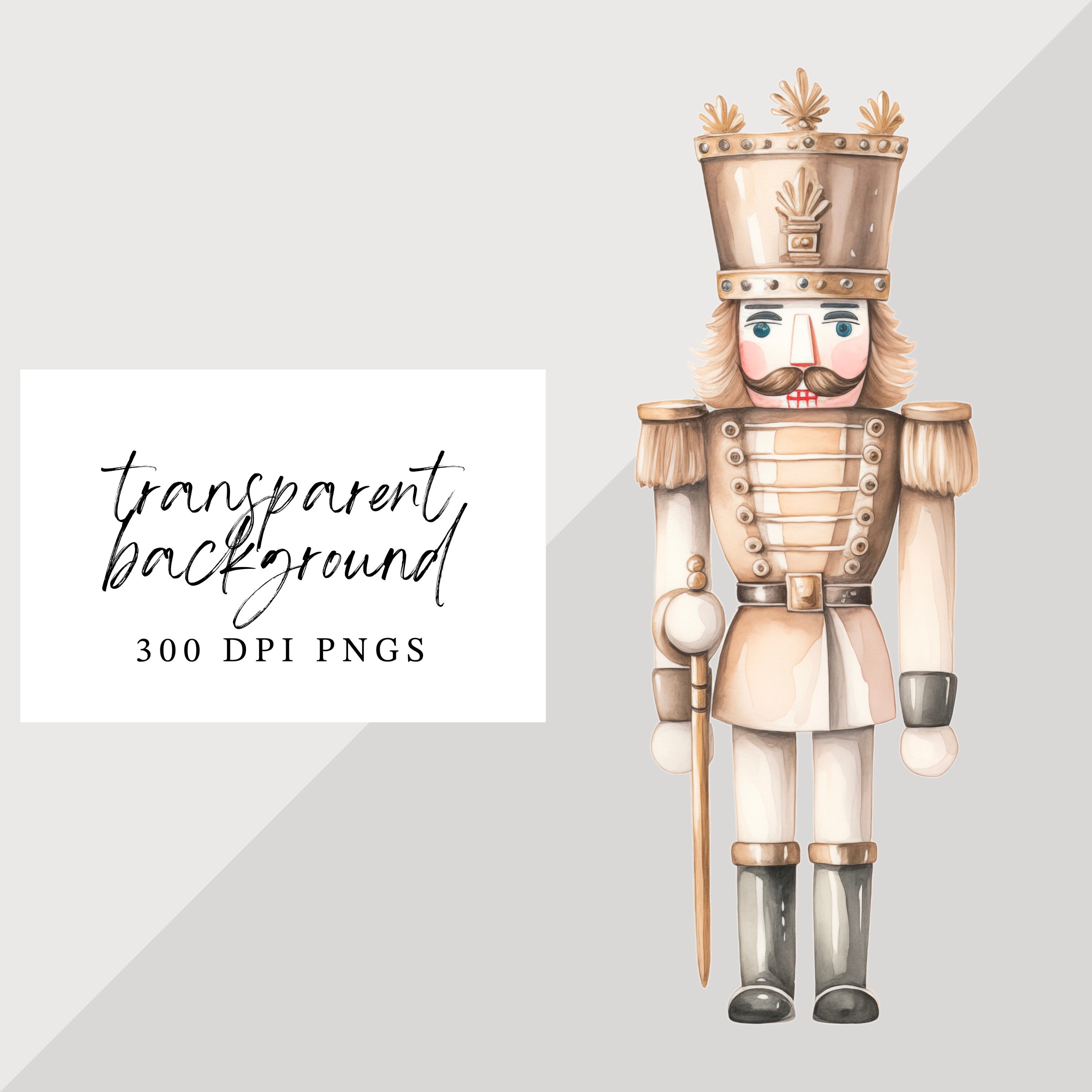 Watercolor Christmas Nutcracker, Xmas Nutcracker PNG, Transparent PNG ...