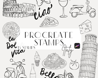 Cowboy Boots Procreate Stamp Brushes, Line Art, Stamp for Invitations ...