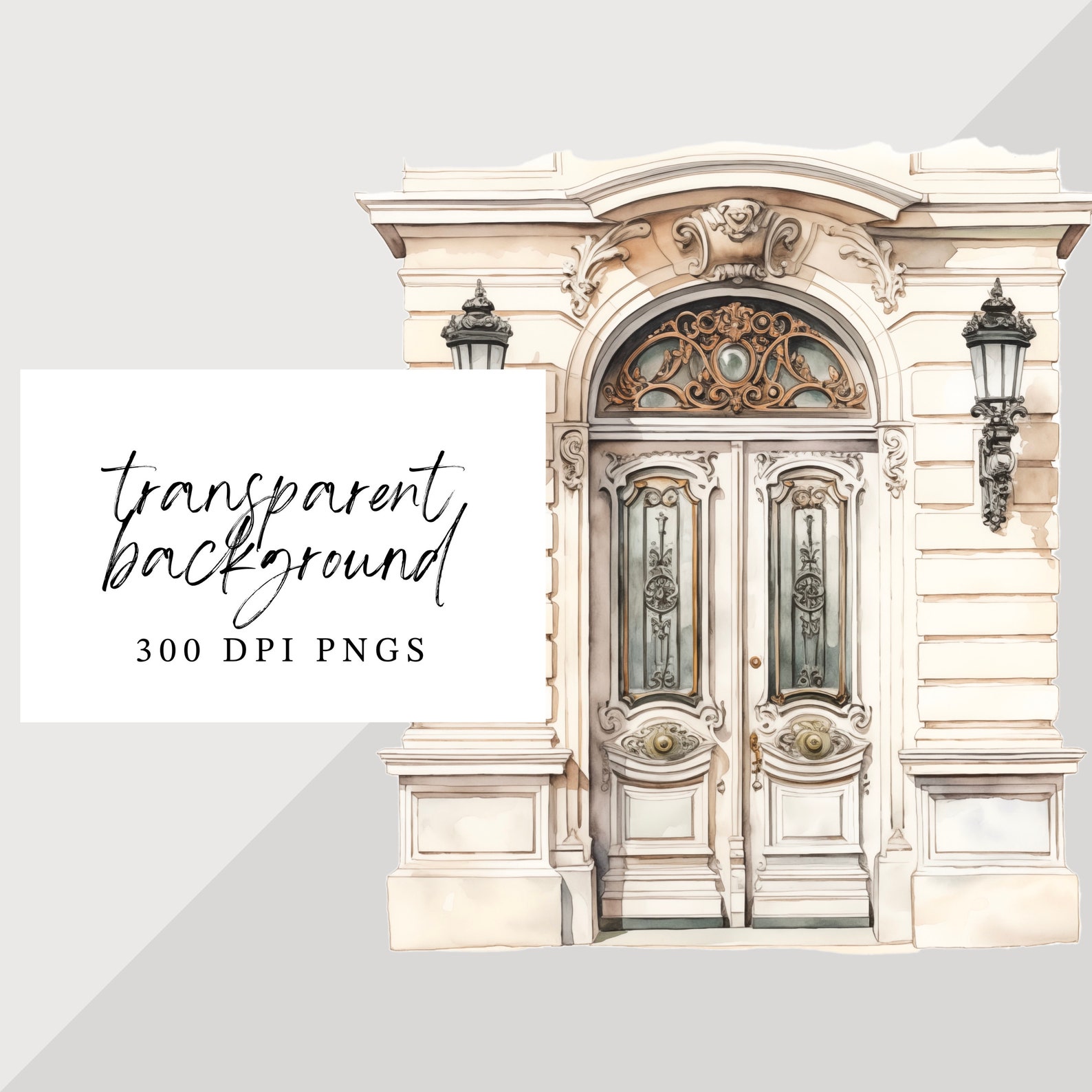 Watercolor Paris Door Png, Doors Clipart, Transparent PNG, Png Clipart ...