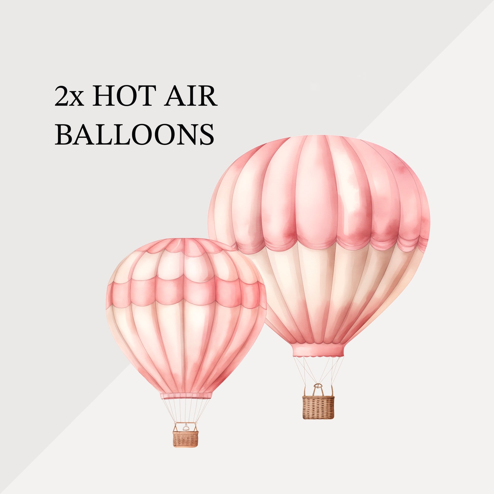 Watercolor Pink Hot Air Balloon Png, Air Balloon Clipart, Transparent ...