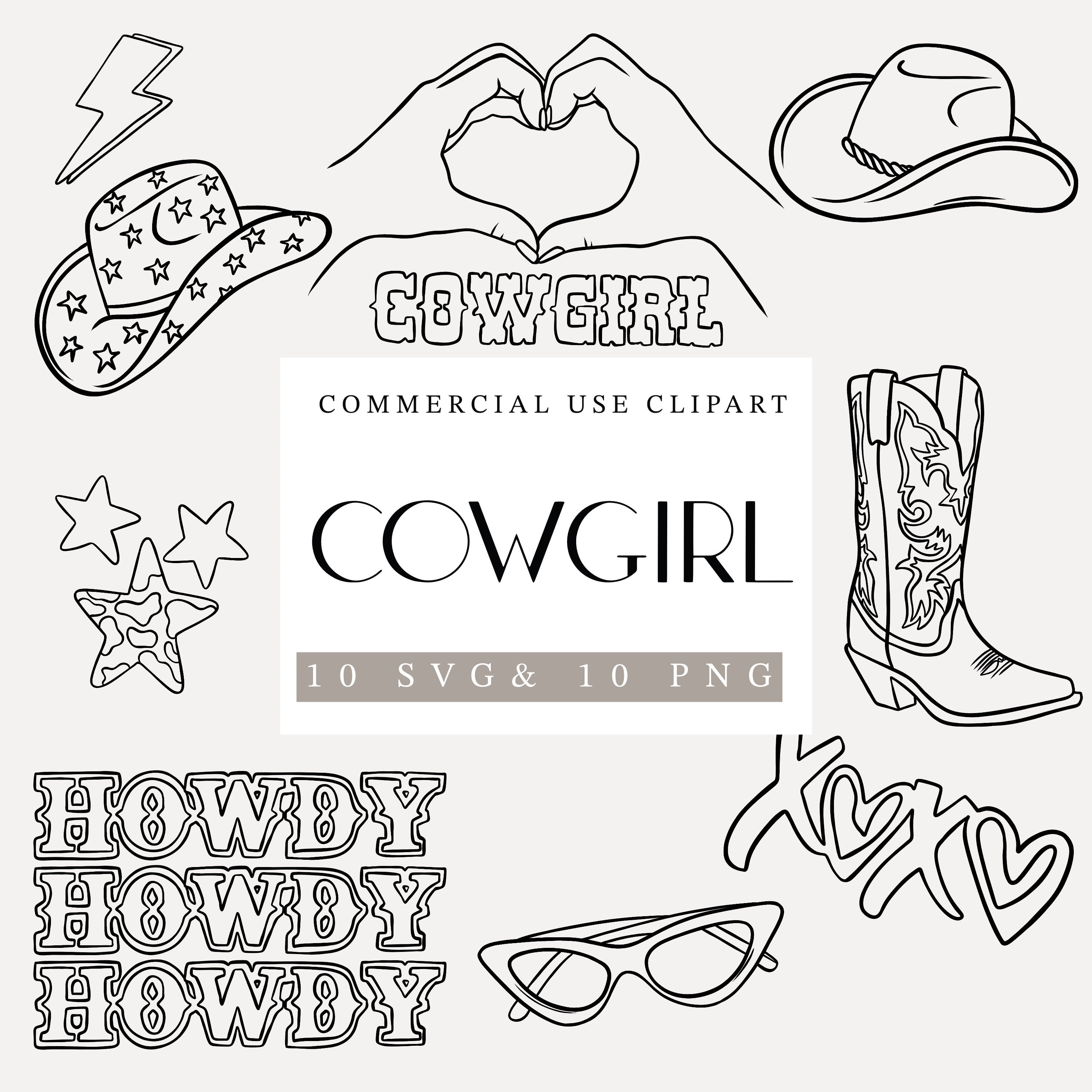 Cowgirl PNG & SVG Bundle, Cowgirl Svg, Instant Download, Western ...