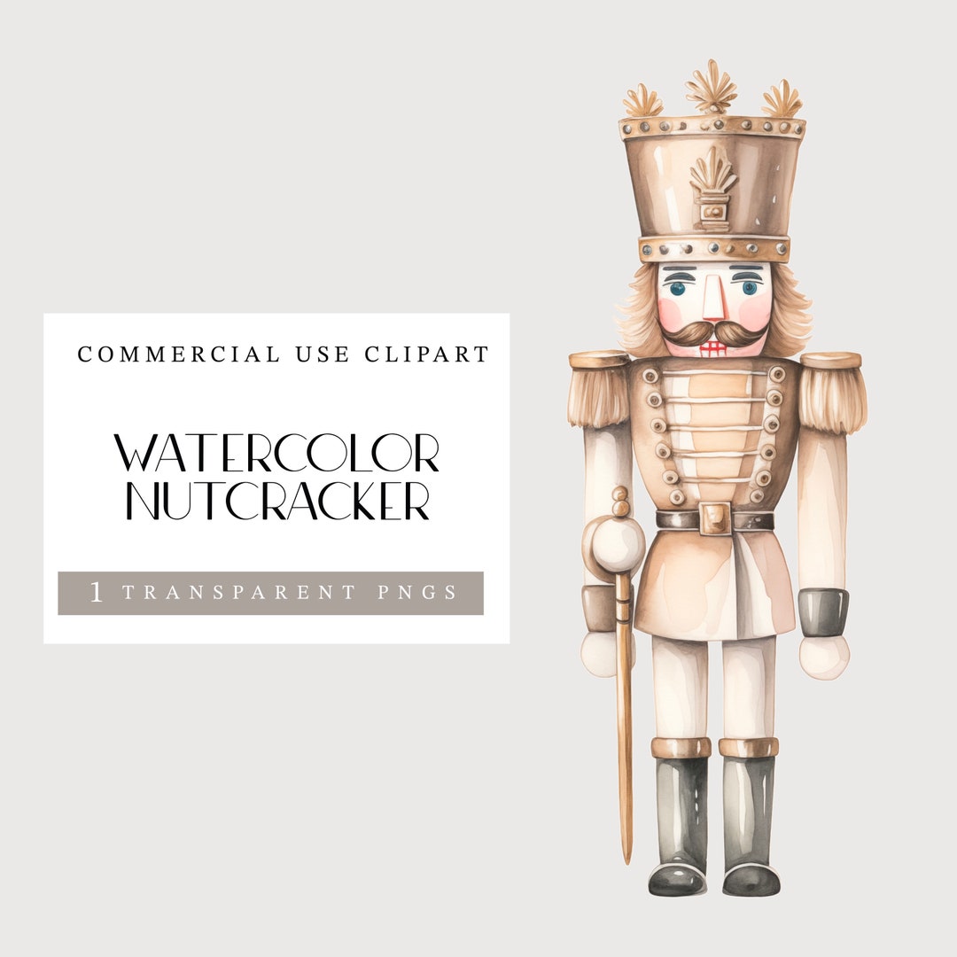 Watercolor Christmas Nutcracker, Xmas Nutcracker PNG, Transparent PNG ...