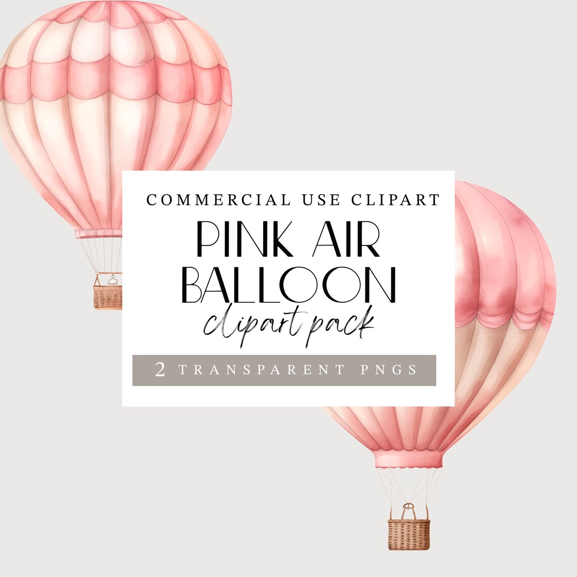Watercolor Pink Hot Air Balloon Png, Air Balloon Clipart, Transparent ...