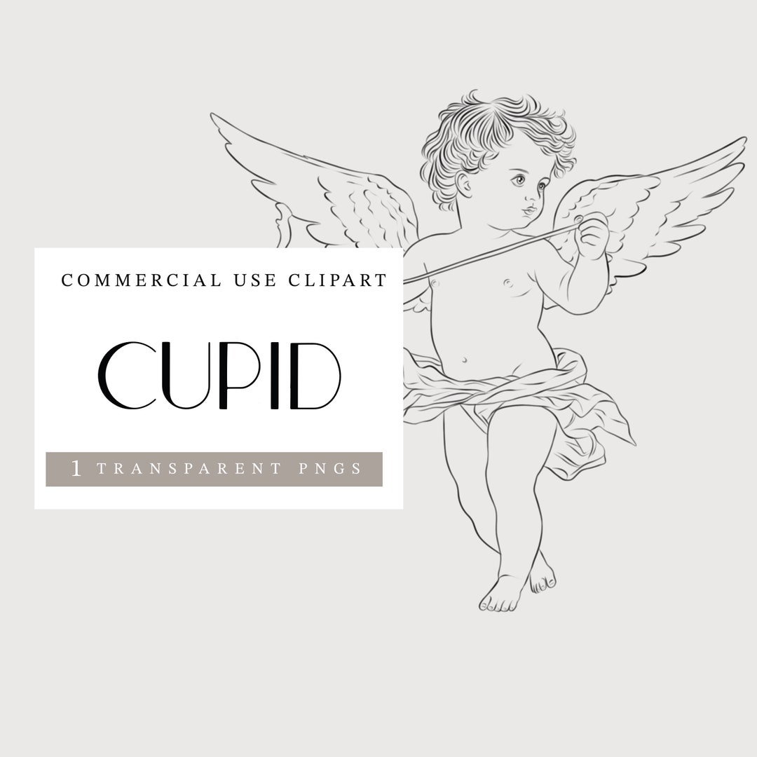 Line Cupid Png, Valentine Cupid Clipart, Transparent PNG, Png Clipart ...