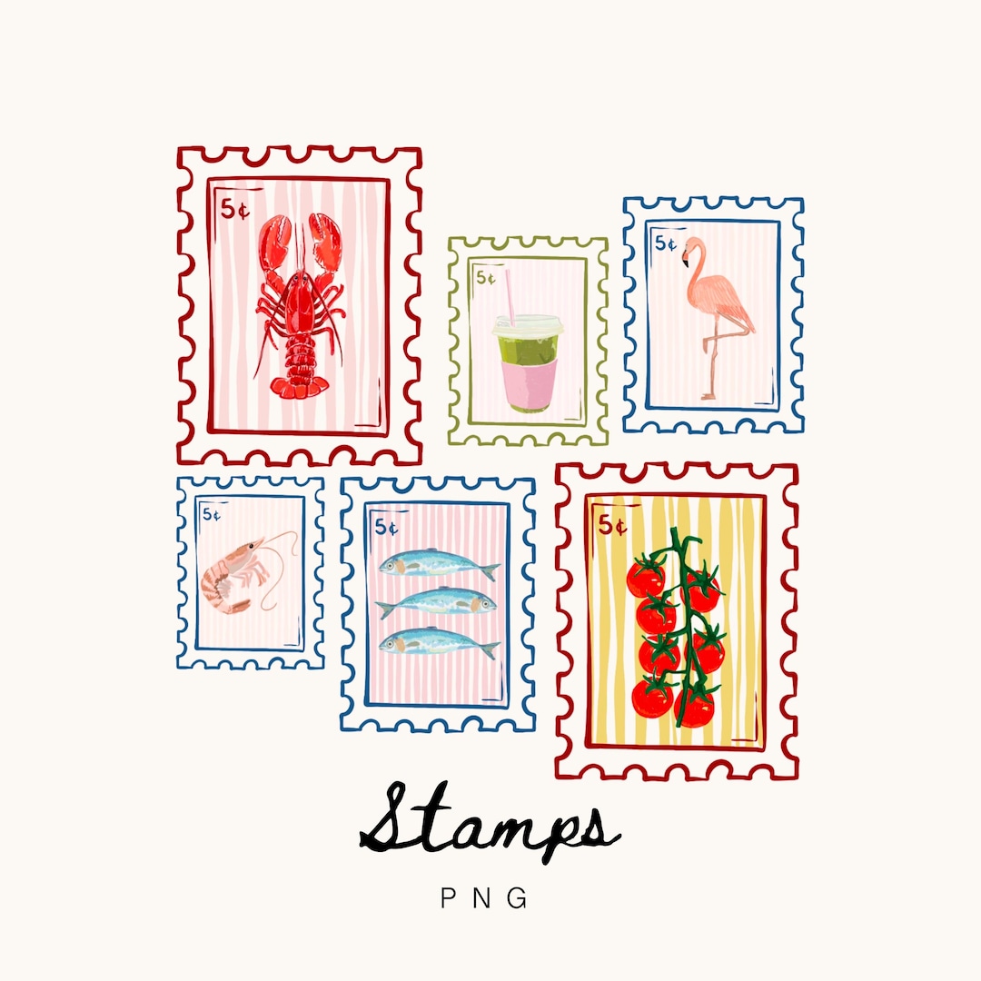 Fisherman Stamp PNG, Sardine Clipart, Summer Design (digital Download ...