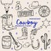 Cowboy Western Procreate Stamp Brushes, Line Art, Stamp for Invitations ...