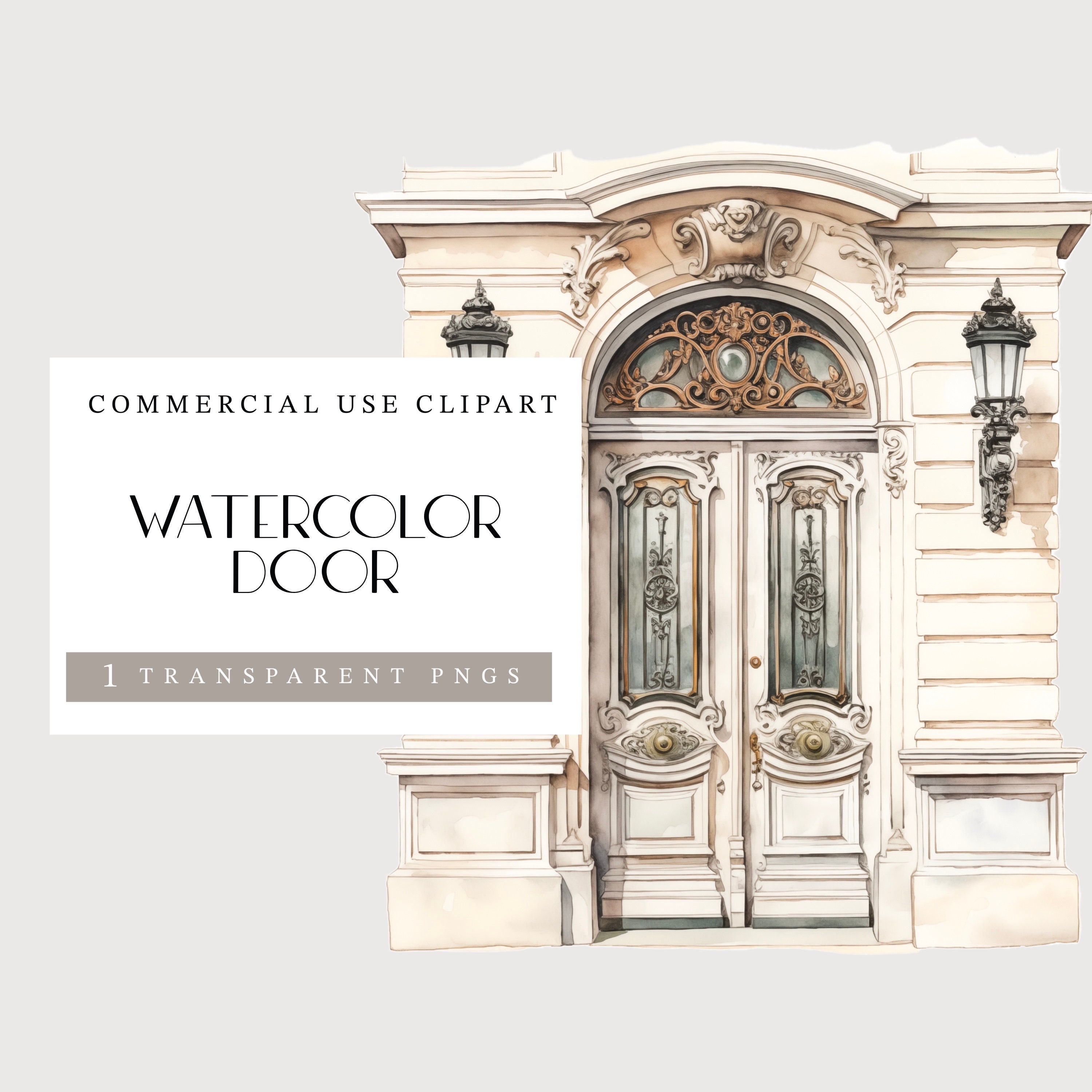 Watercolor Paris Door Png, Doors Clipart, Transparent PNG, Png Clipart ...