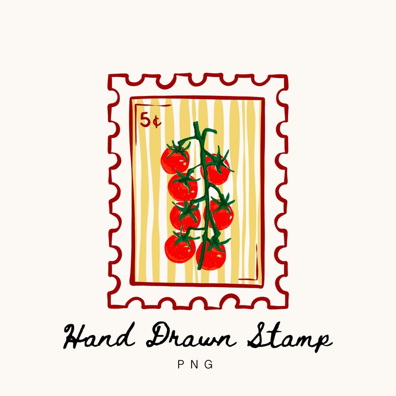 Tomato Stamp - Etsy