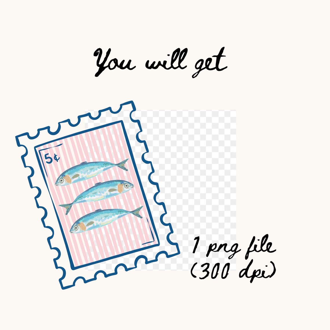 Sardines Stamp PNG, Hand Drawn Fisherman Clipart (digital Download) - Etsy