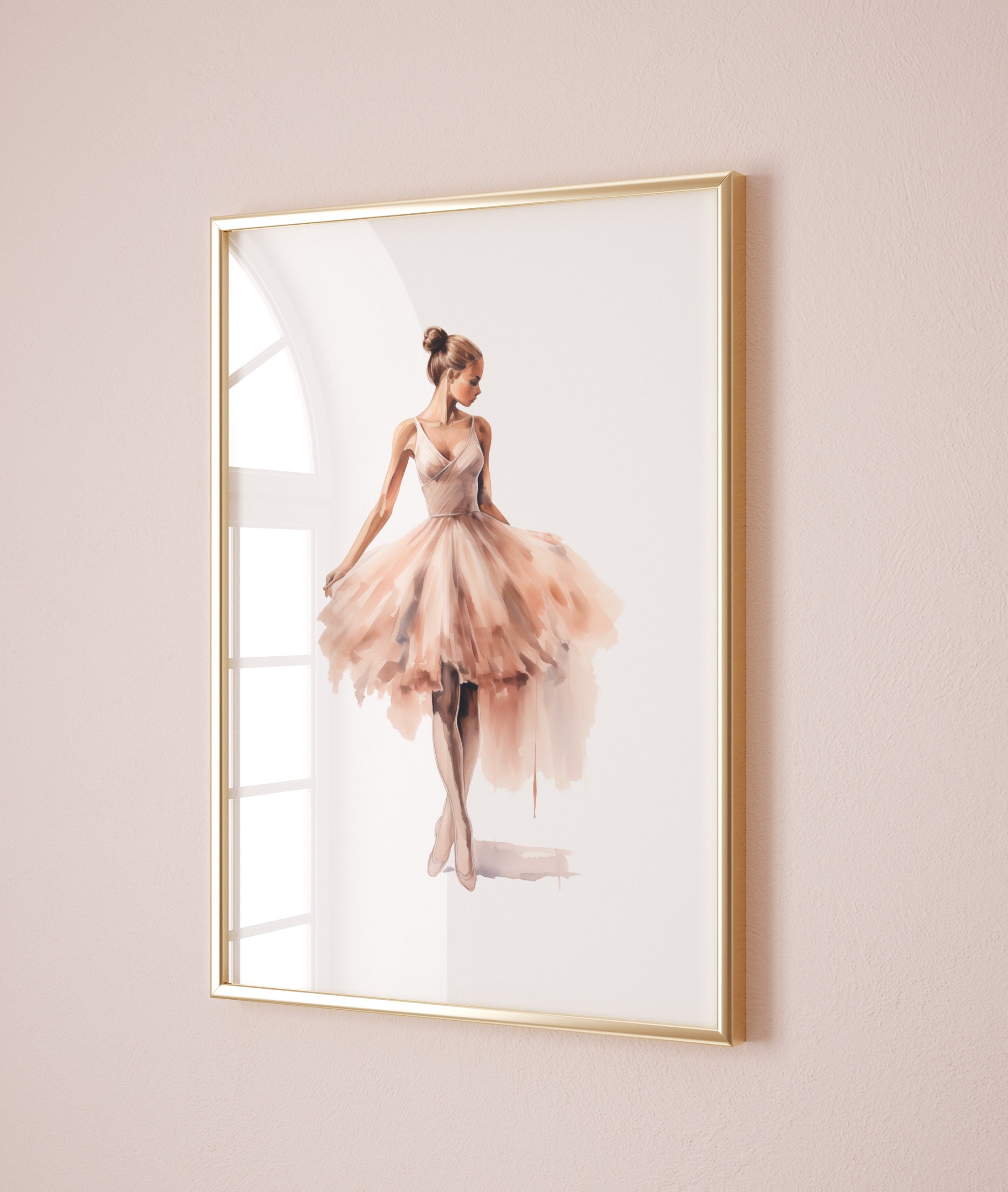 Watercolor Boho Pink Ballerina Png, Ballerina Clipart, Transparent PNG ...