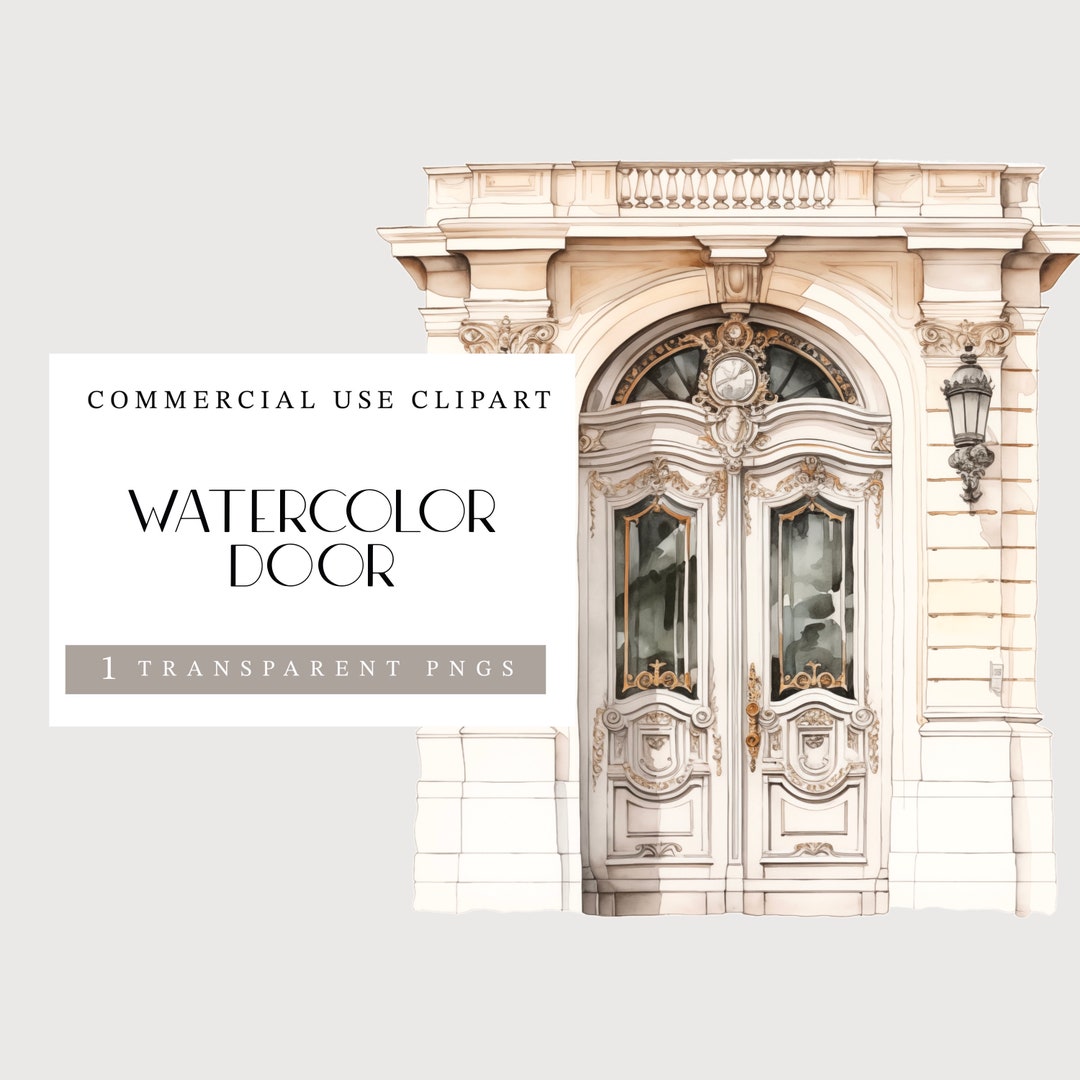 Watercolor Paris Door Png, Doors Clipart, Transparent PNG, Png Clipart ...