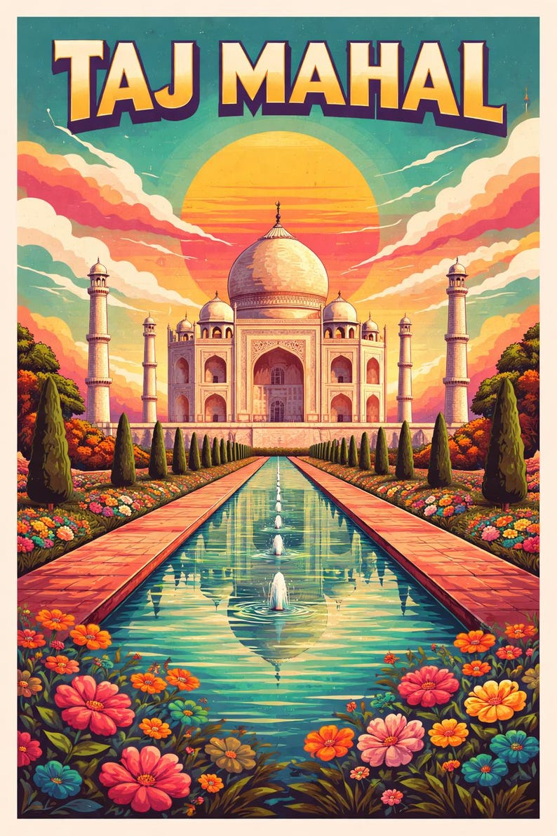 Taj Mahal Print - Etsy