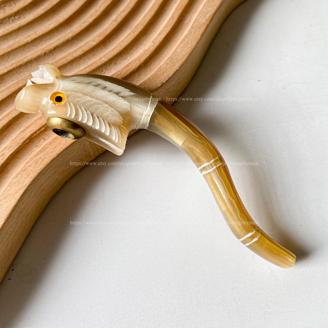 Genuine Natural Buffalo Horn Smoking Piper DRAGON Pipe Cigarettes ...