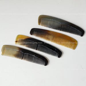 Handmade Genuine Natural Buffalo Horn Comb, Eco-friendly 2 Styles ...