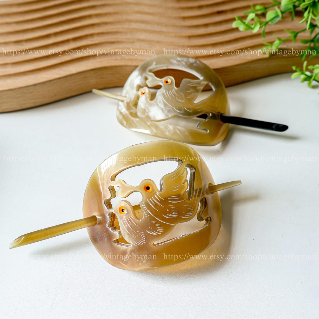 Genuine Natural Buffalo Hairpin Assorted Handcrafted Buffalo Horn Hair ...