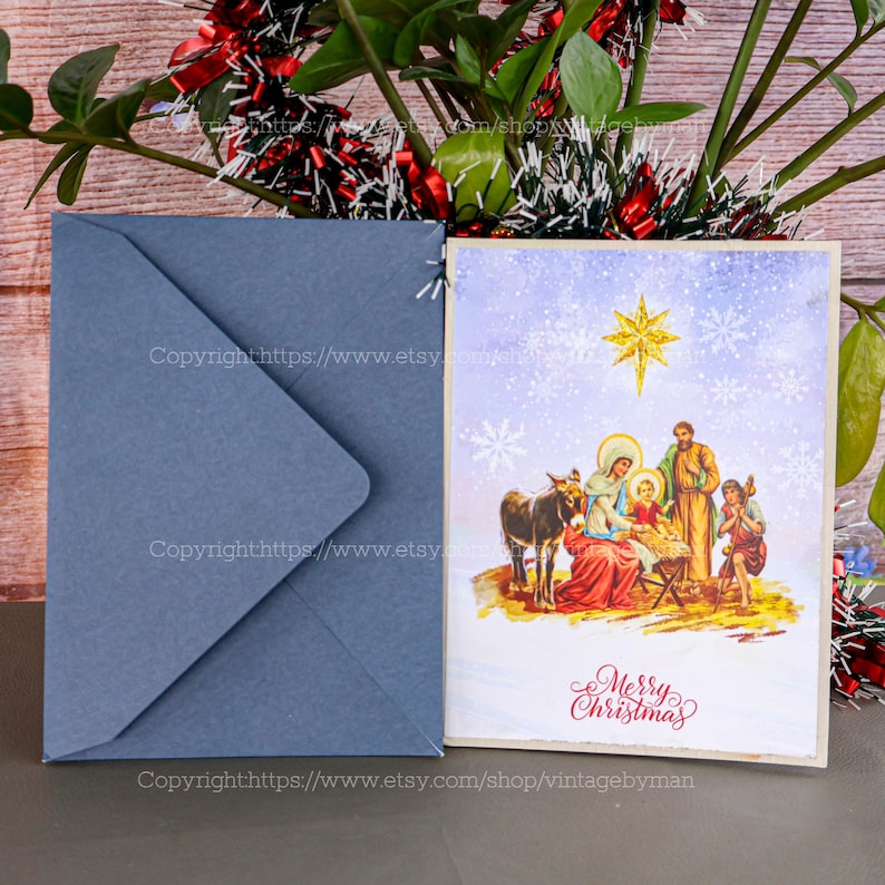 Nativity Scene 3D Pop-up Greeting Card Jesus Christ Card Christmas Card ...