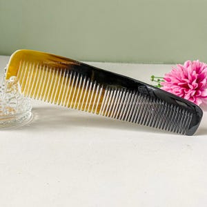 Handmade Natural Buffalo Horn Comb, Eco-friendly 2 Styles Pocket Comb ...