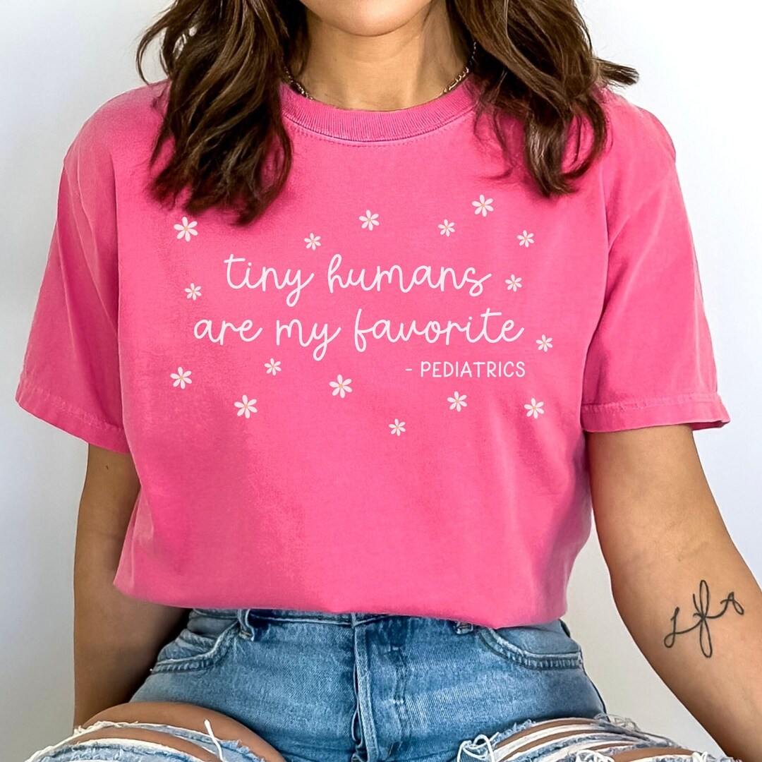 Pediatric Nurse Comfort Colors® Shirt, PEDS Nurse Crewneck, Daisies ...