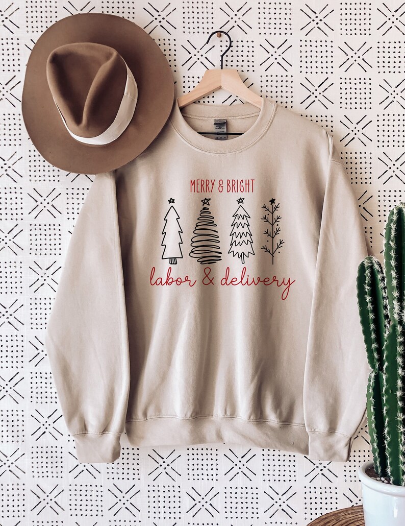 Labor and Delivery Christmas Sweatshirt for L&D Nurse, Labor and ...