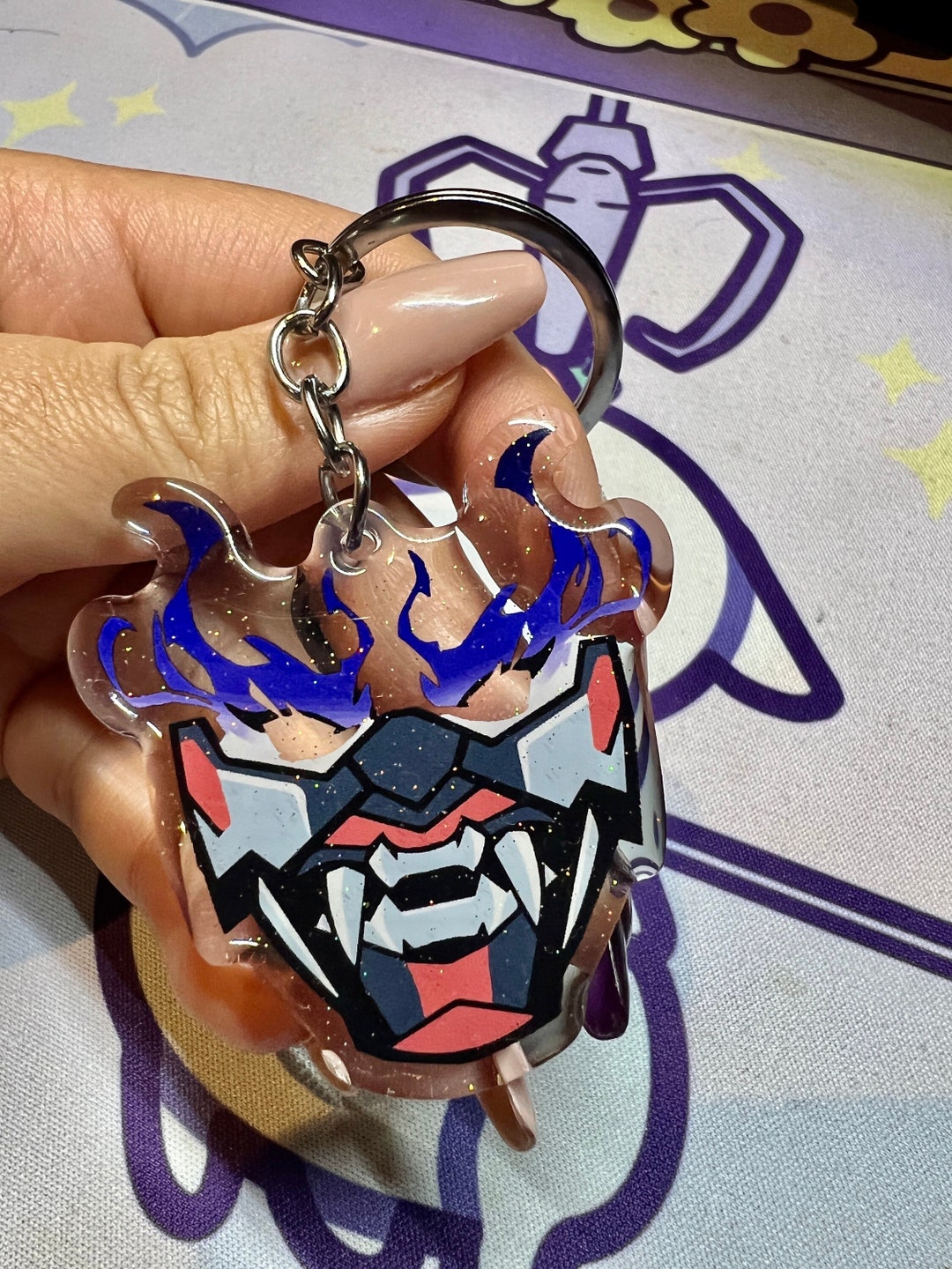 Yoru Mask Keychain - Etsy