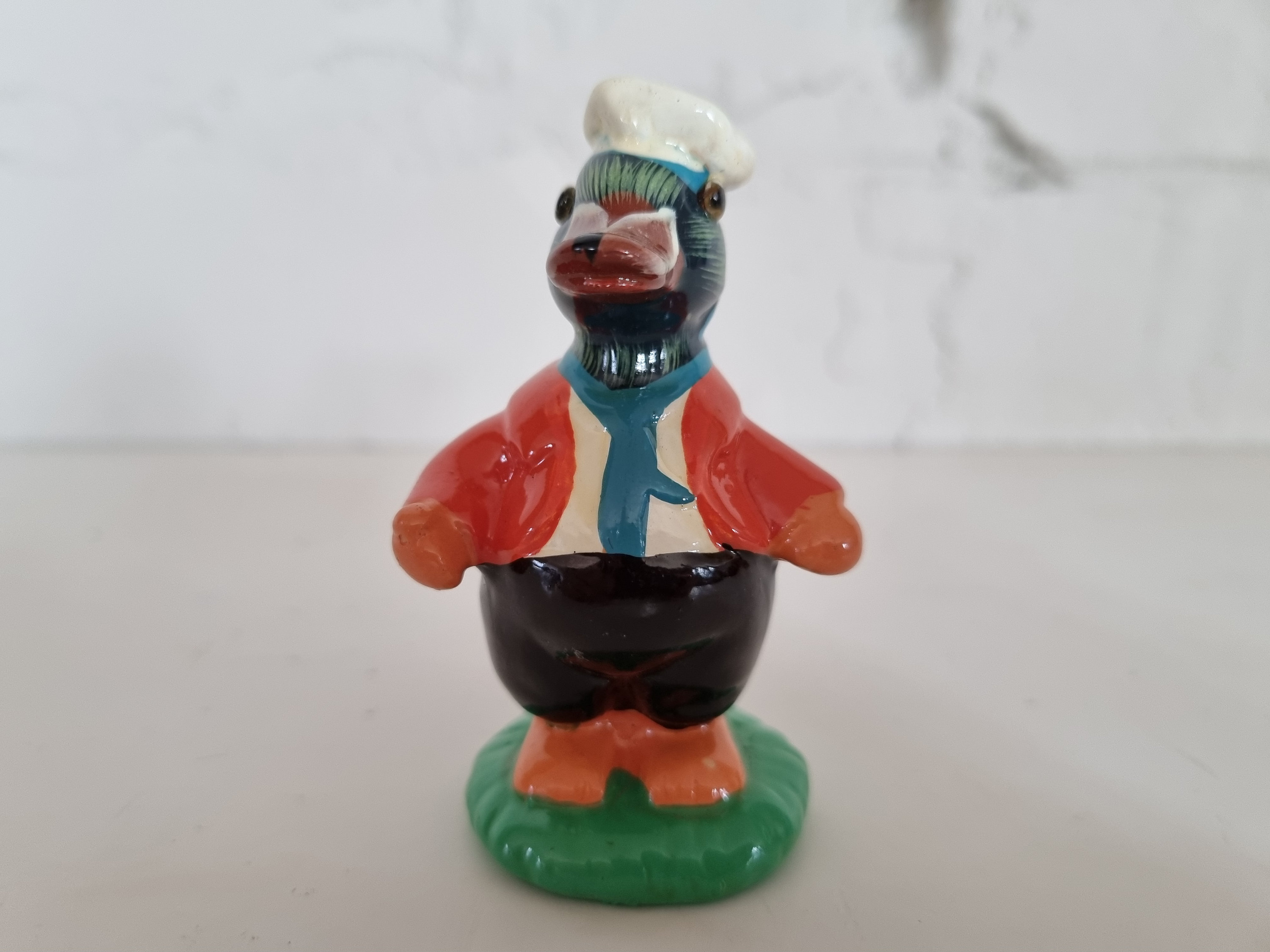 Vintage Ceramic Sailor Duck Figurine, Miniature Ceramic Decor, Small ...