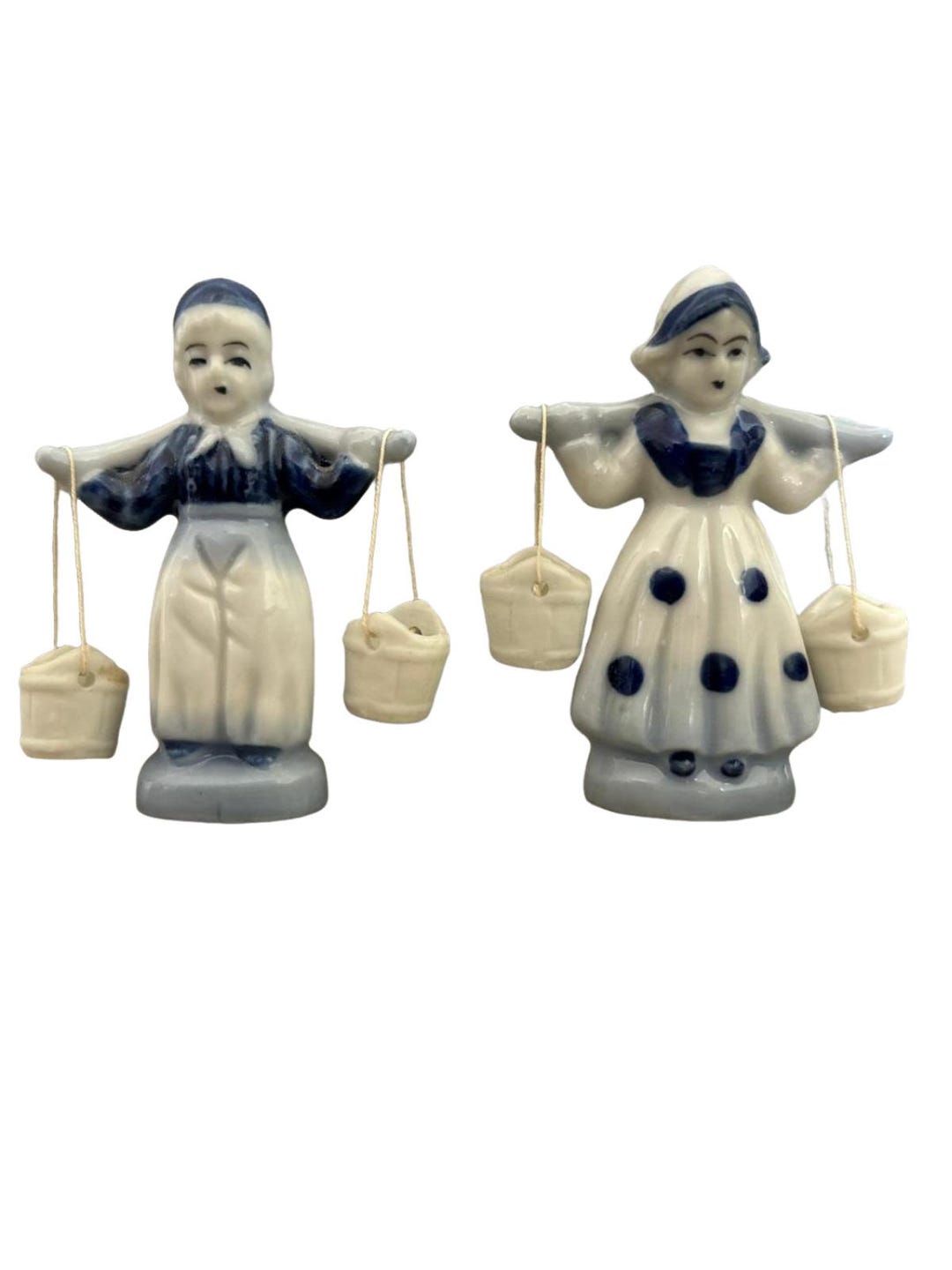 Vintage Delft Blue Porcelain Figurines – Dutch Boy and Girl With ...