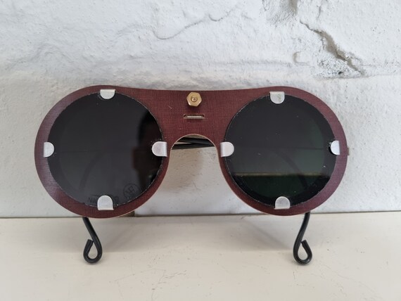 Cool Safety goggles, Vintage Green glass Solar, Worke… - Gem