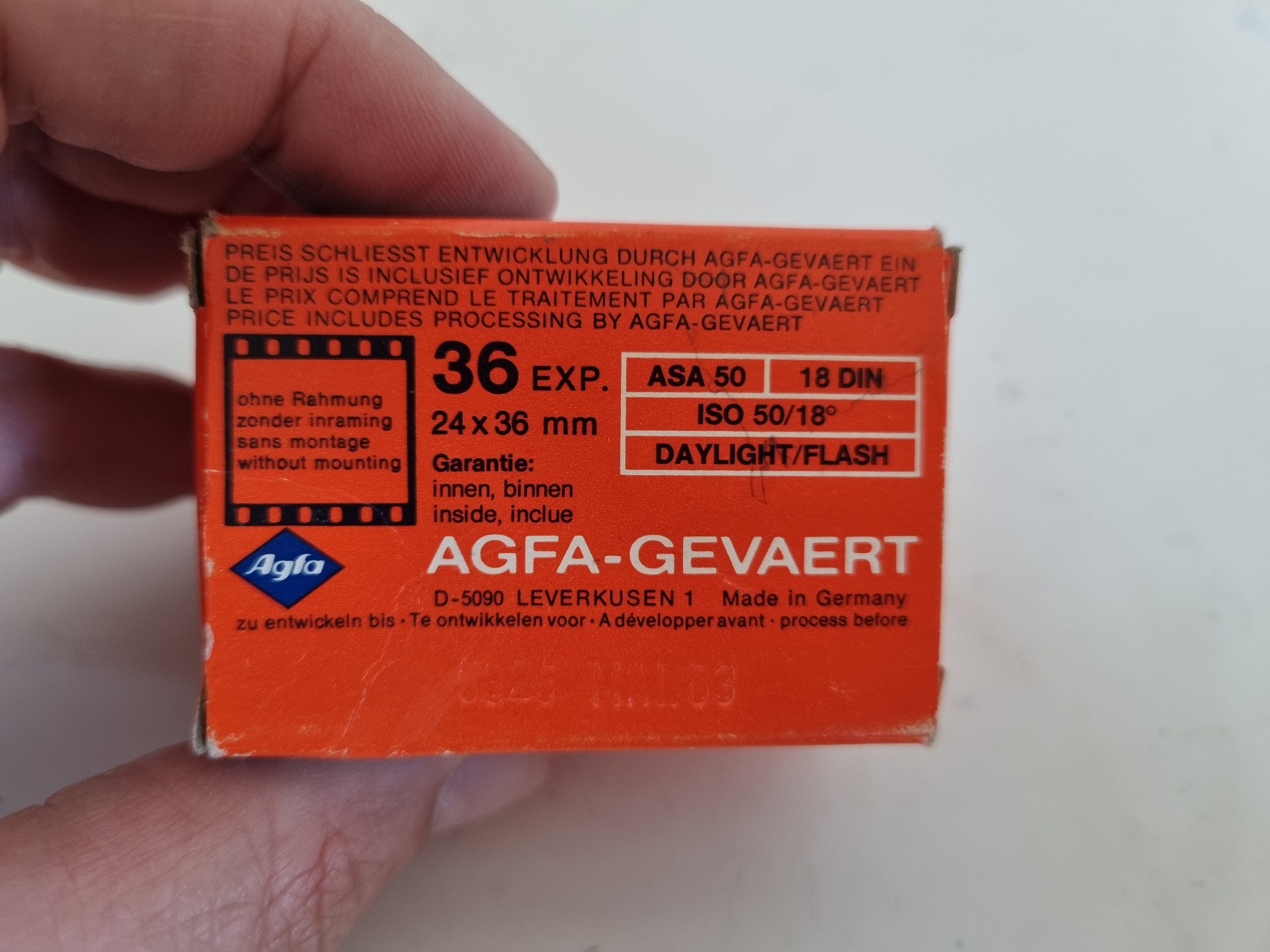 Vintage 1983 Agfa Chrome CT18 Slide Diafilm for 36 Slides, Reloadable ...