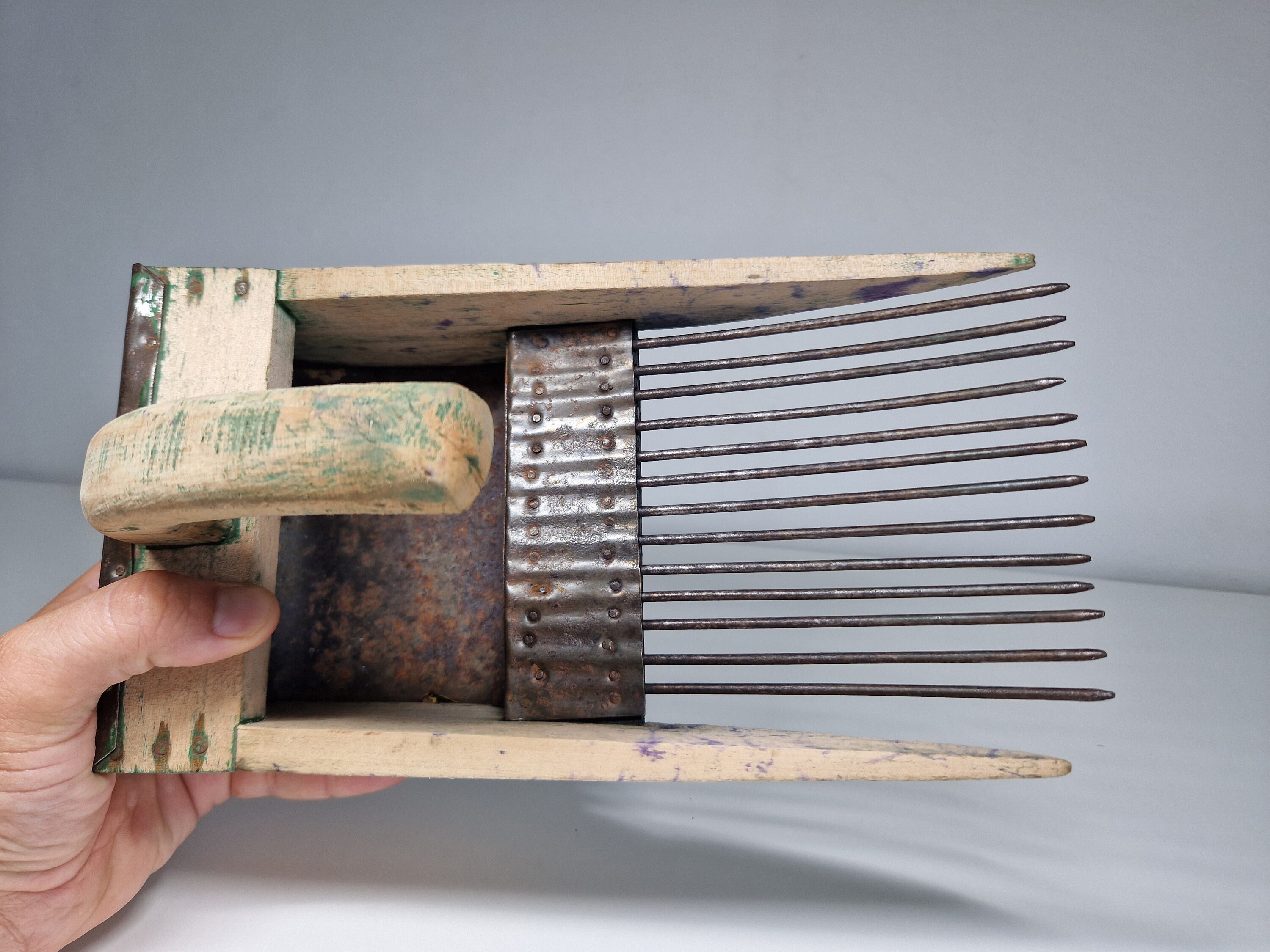 Vintage Berry Picker Comb, Rustic Country Garden Fruit Scoop, Old ...