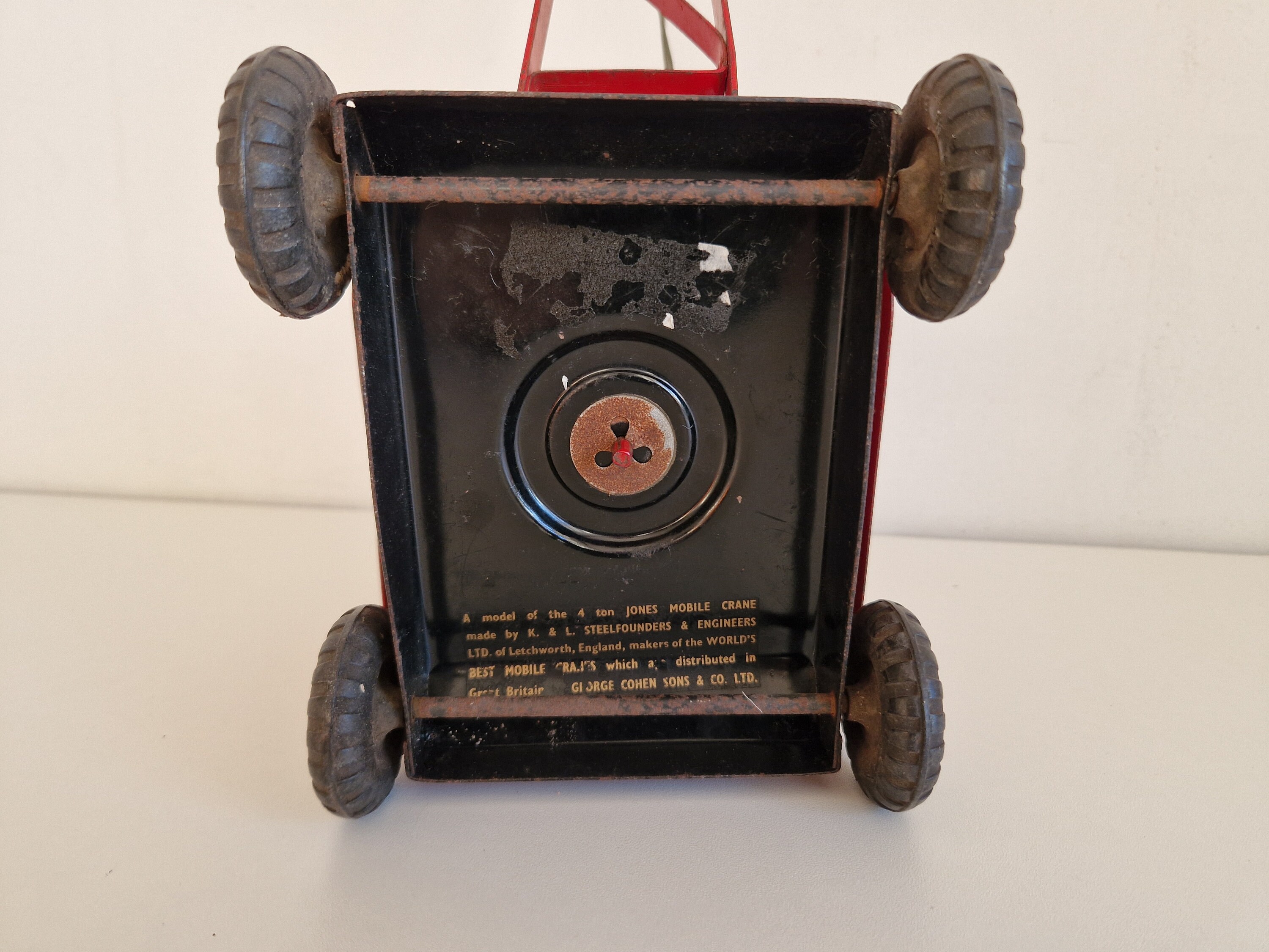 Triang Tinplate Jones KL 44 Crane Toy, Made in Great Britain, UK ...