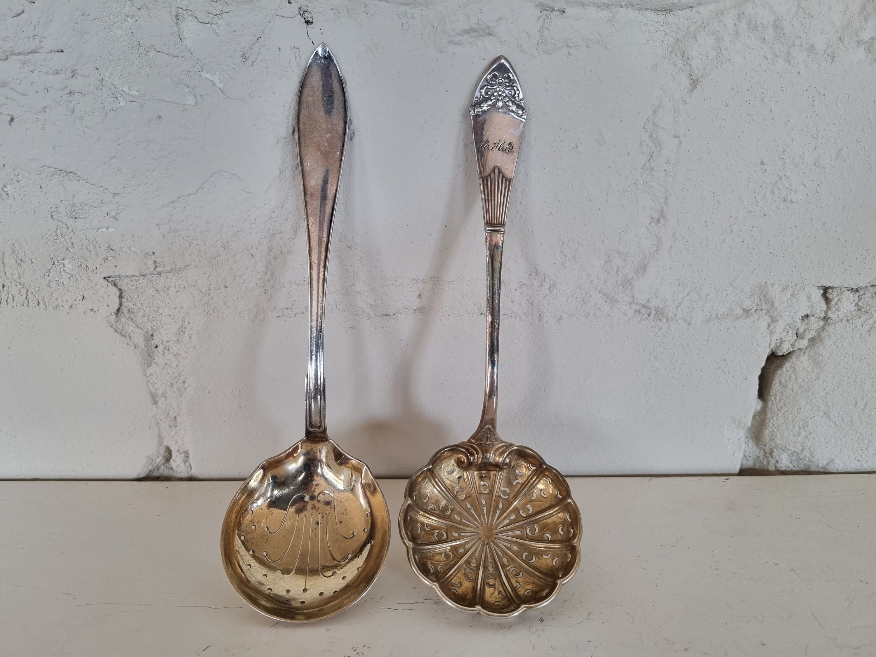 Antique Tea Strainers, Silver Plated Spoons, Steeper, Swedish Tea ...