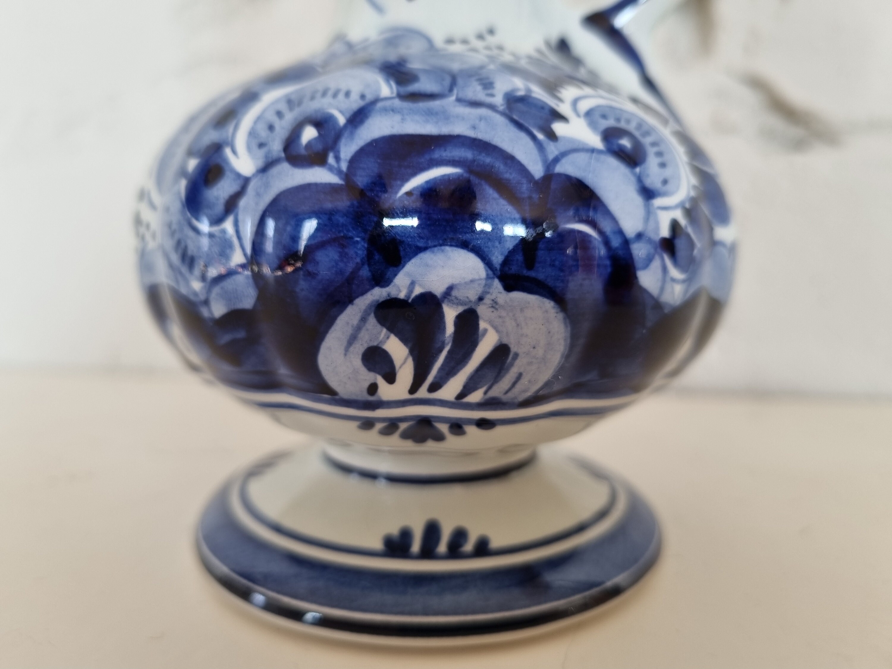 Vintage Delft Blue Jug, Made in Holland Hand Painted Jug, Vintage Delft ...