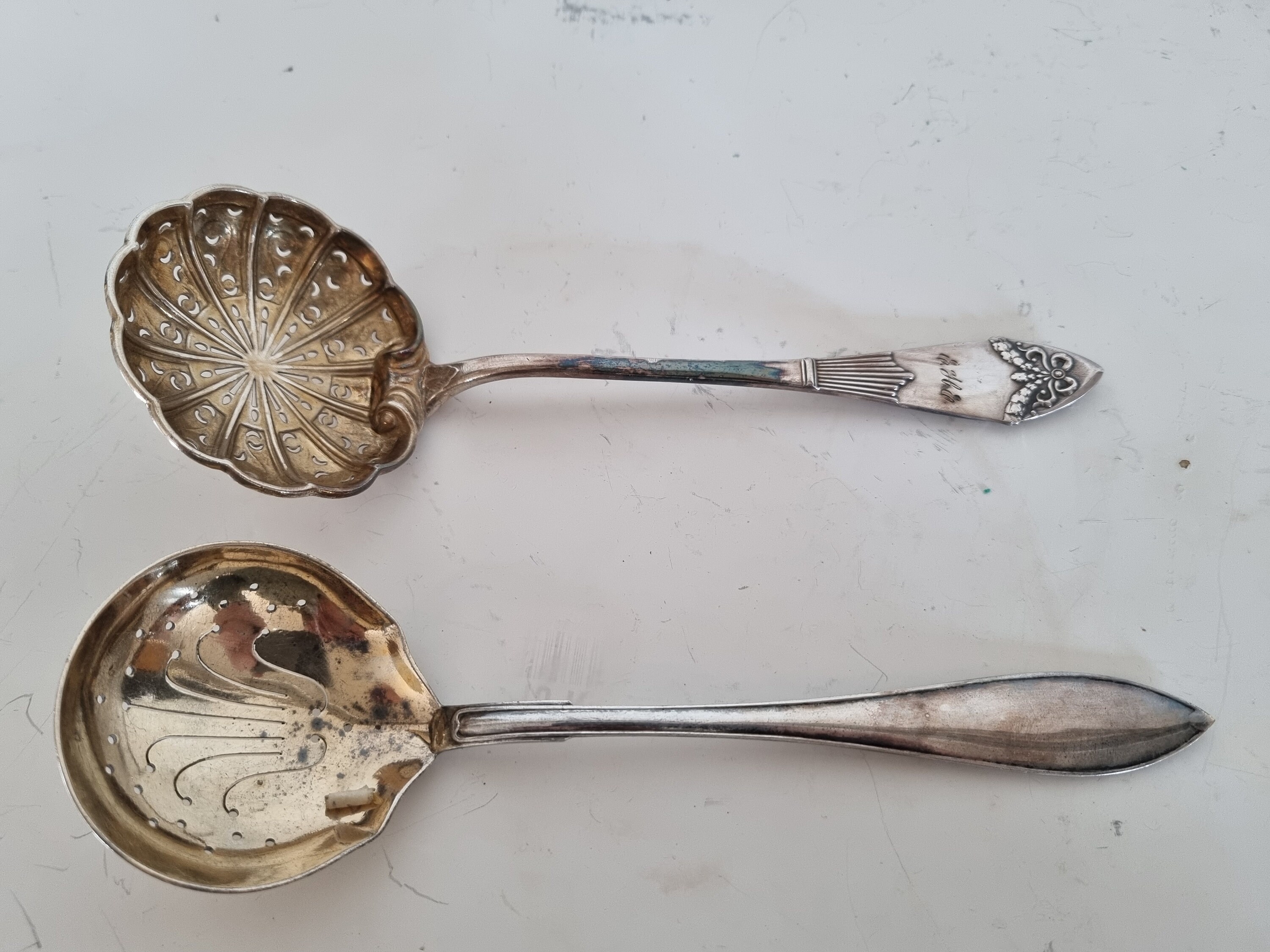 Antique Tea Strainers, Silver Plated Spoons, Steeper, Swedish Tea ...